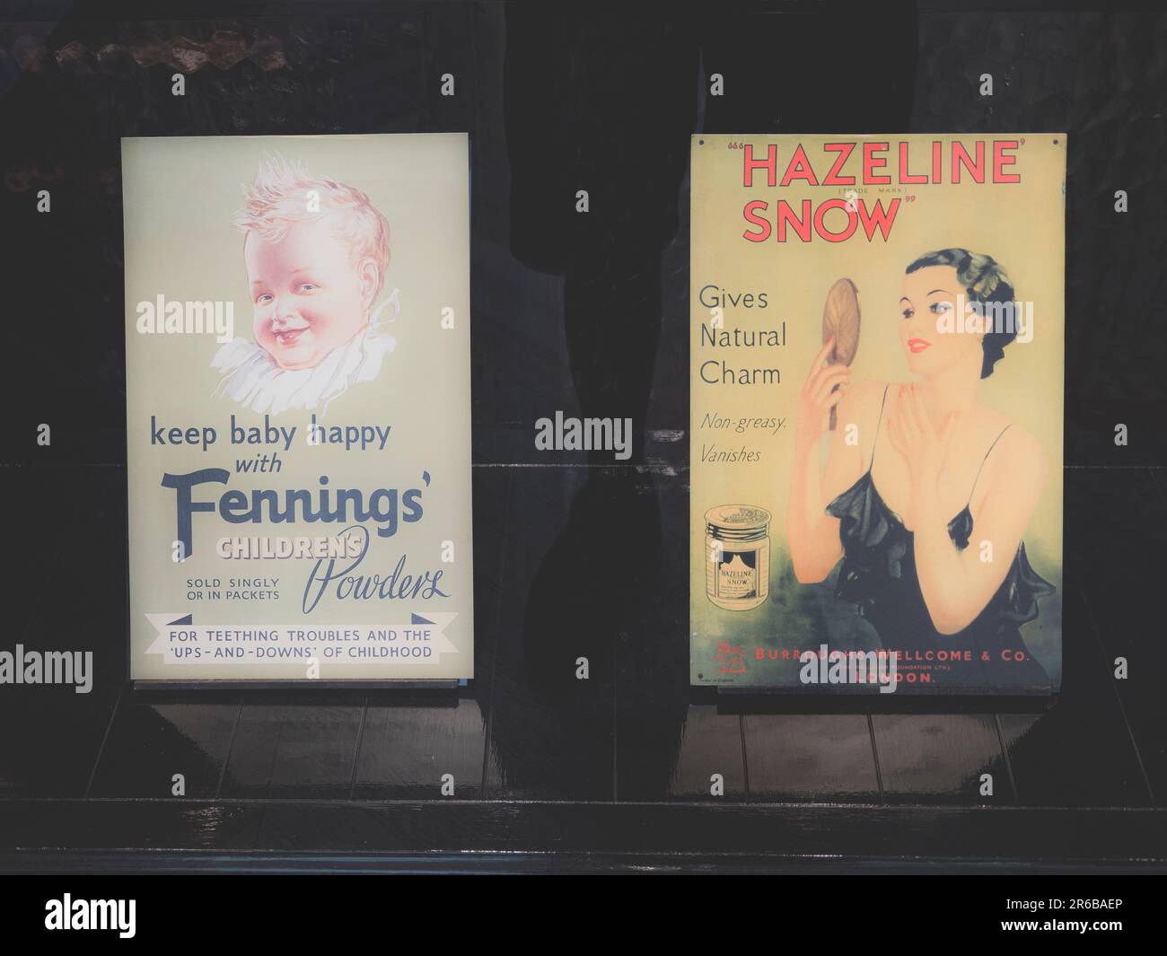 Posters in Victorian Chemist, Science Museum, London, England, UK, GB ...