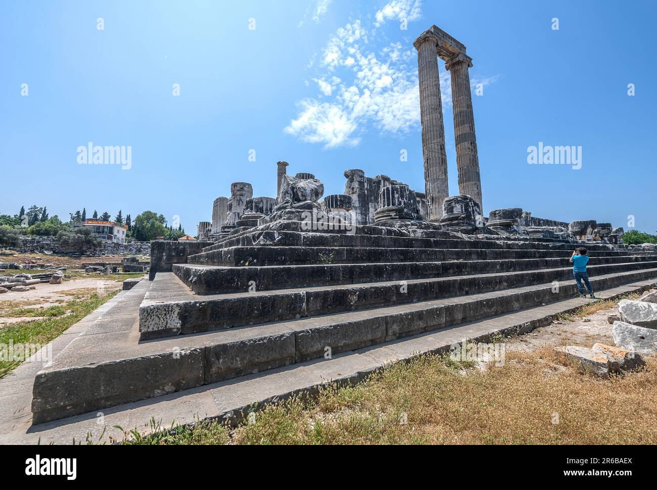 The Temple of Apollo in Didim, located 18 kilometers south of Miletus ...
