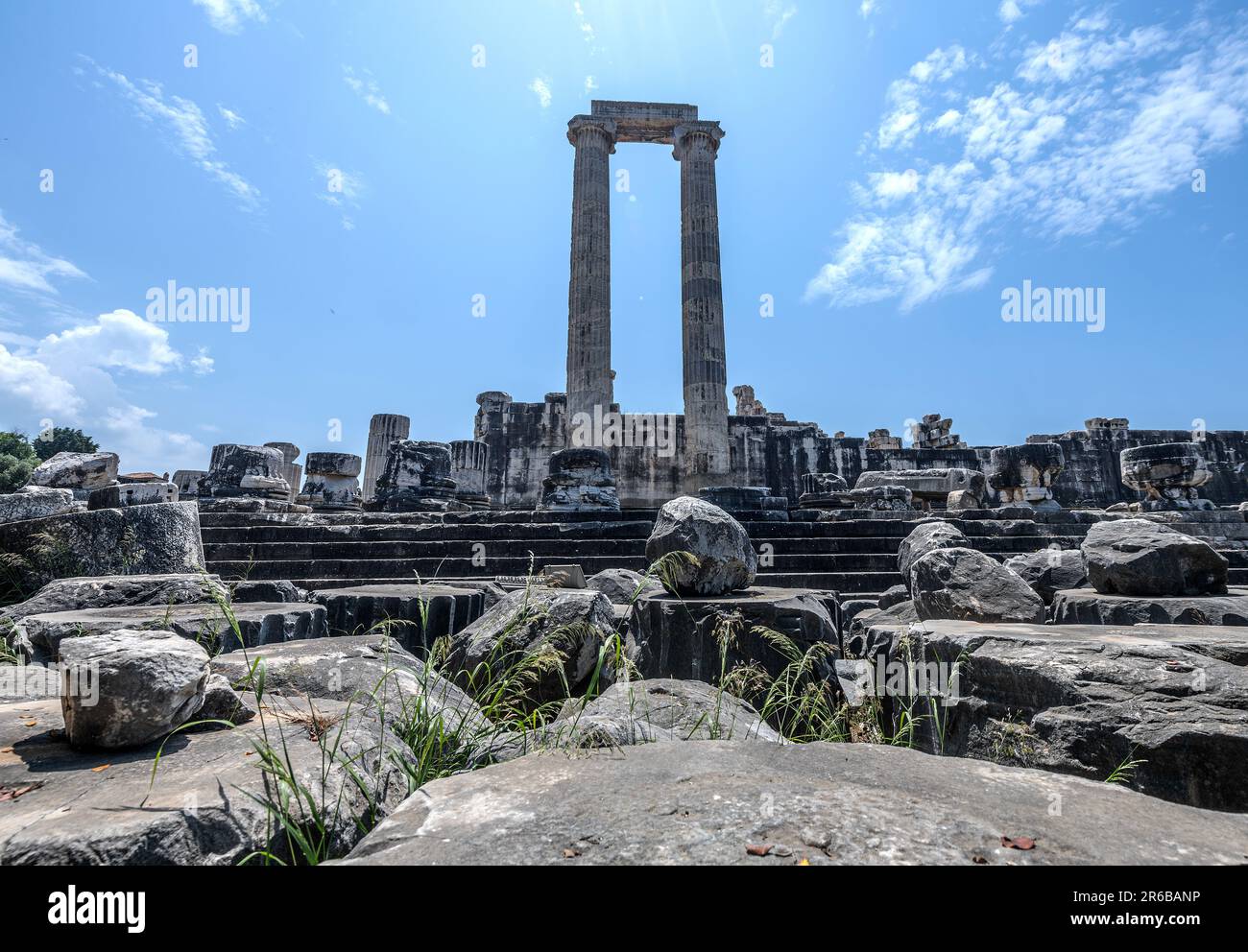 The Temple of Apollo in Didim, located 18 kilometers south of Miletus ...