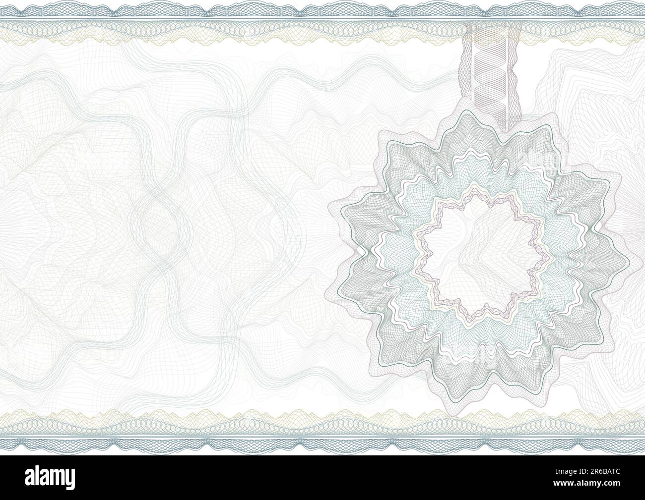 Classic guilloche border for diploma or certificate. A4 / cmyk Layers ...