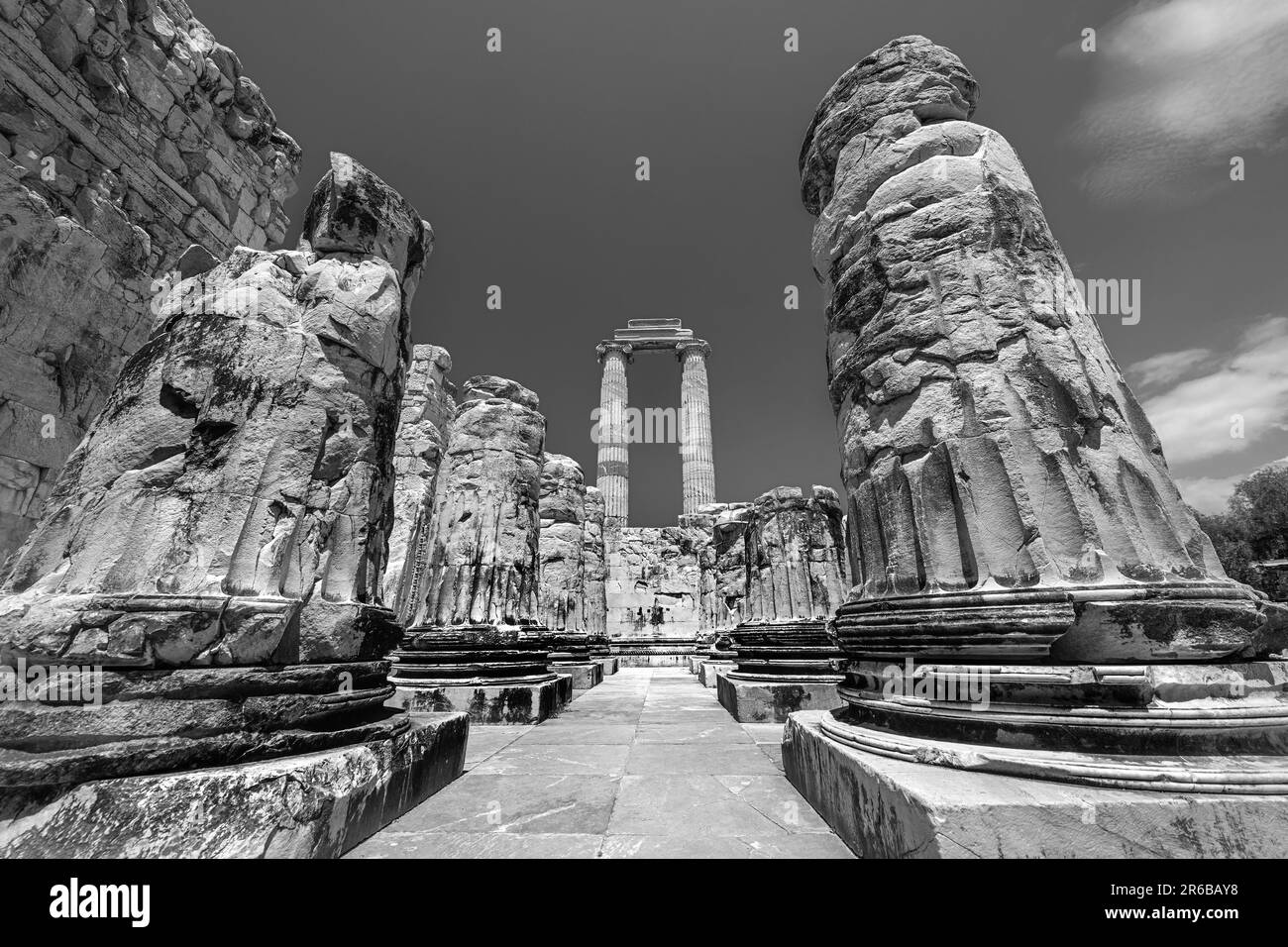The Temple of Apollo in Didim, located 18 kilometers south of Miletus ...