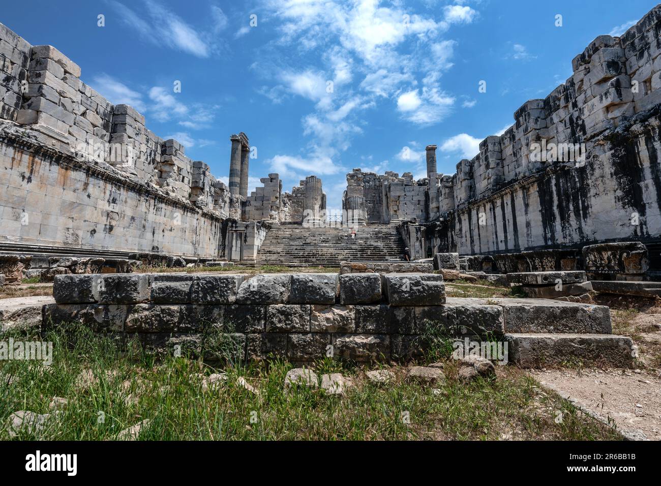 The Temple of Apollo in Didim, located 18 kilometers south of Miletus ...