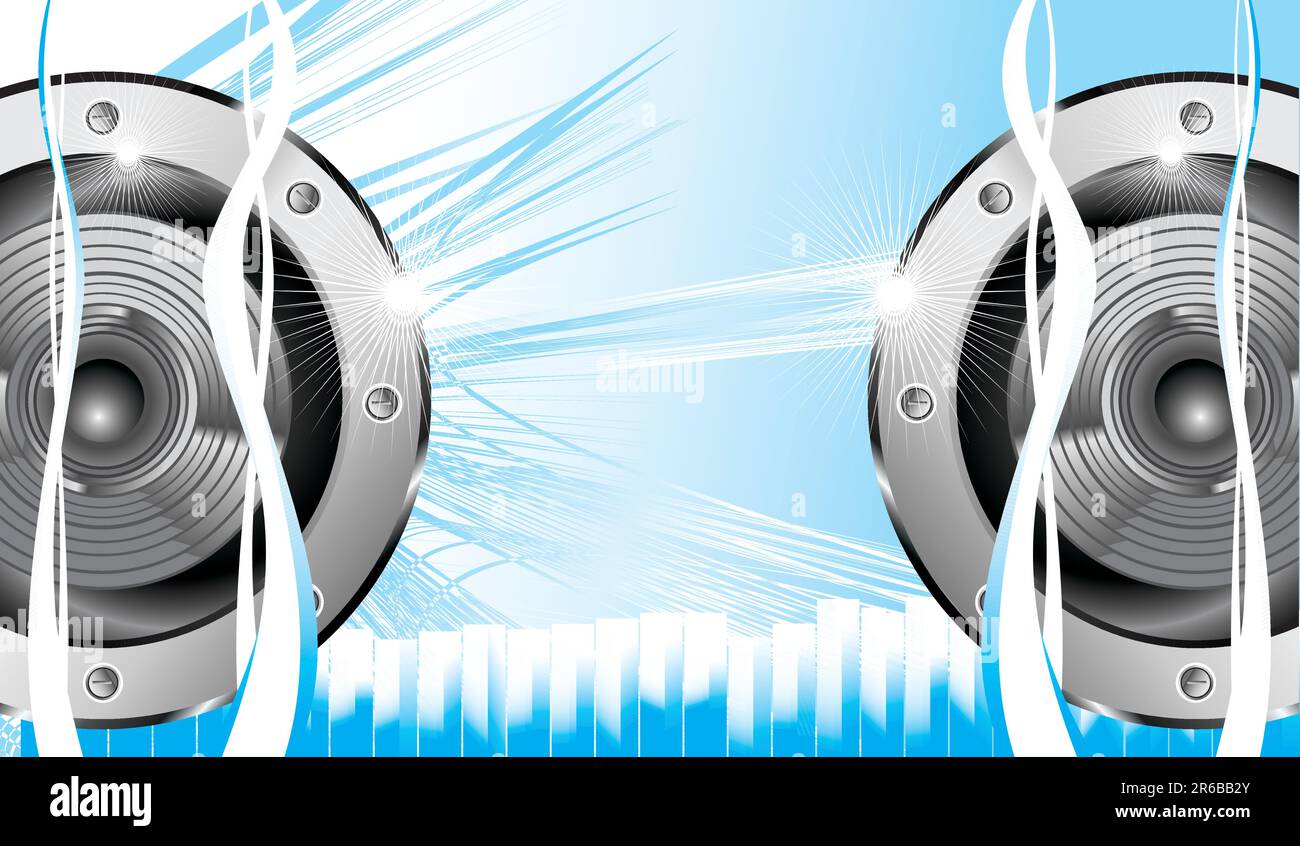 Abstract speakers equalizer Stock Vector Images - Alamy