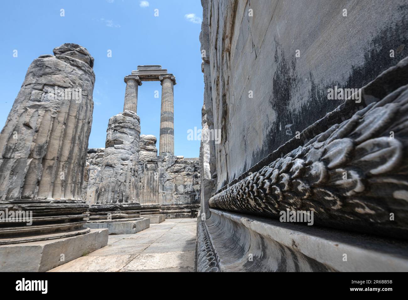The Temple of Apollo in Didim, located 18 kilometers south of Miletus ...