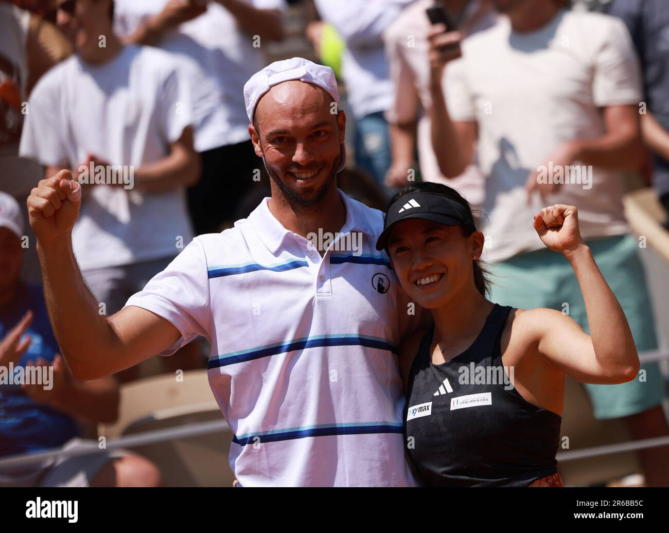 Paris, France. 8th June, 2023. First-placed Miyu Kato (R) of Japan/ Tim ...