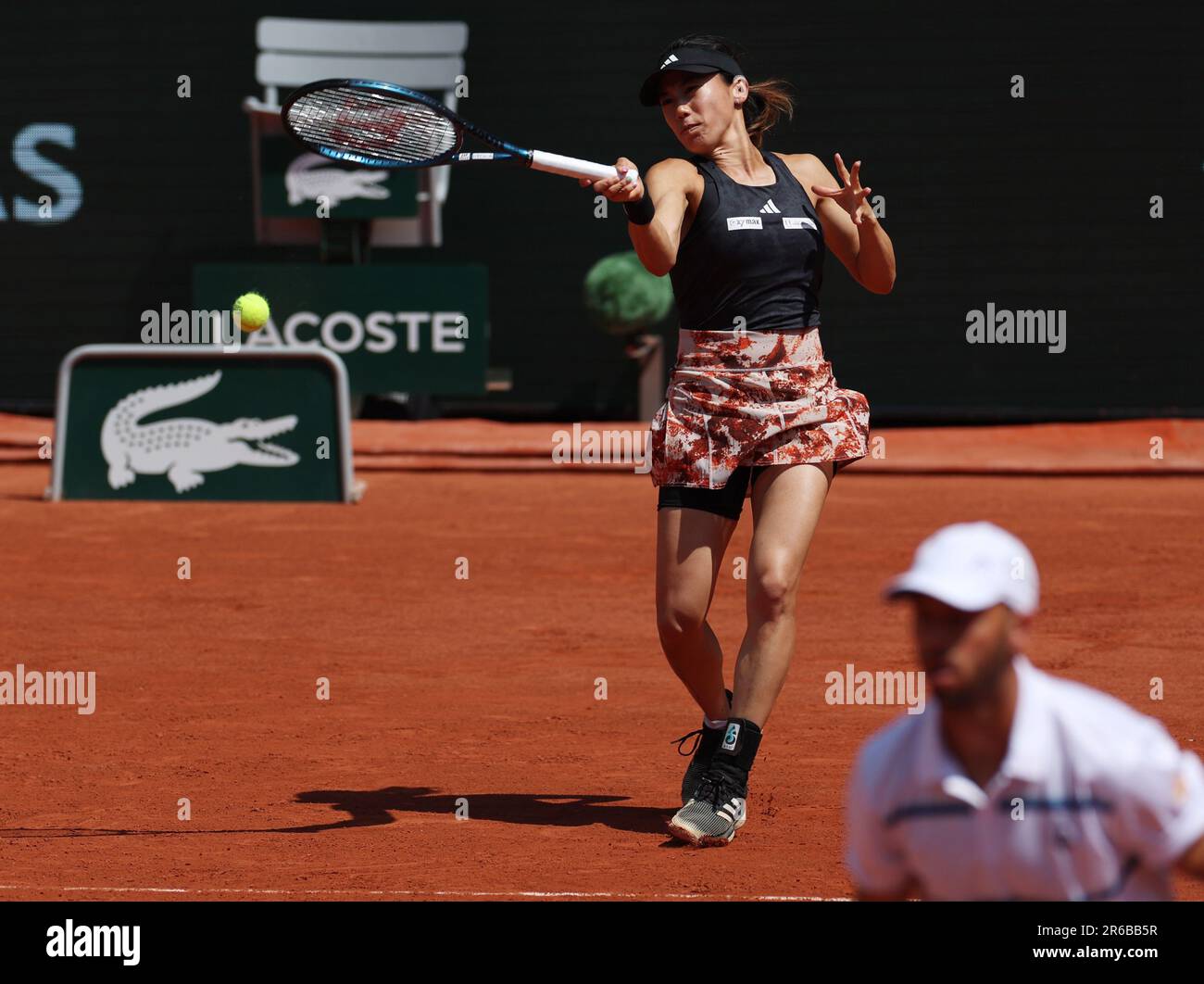 Paris, France. 8th June, 2023. Miyu Kato (L) of Japan/ Tim Puetz of ...