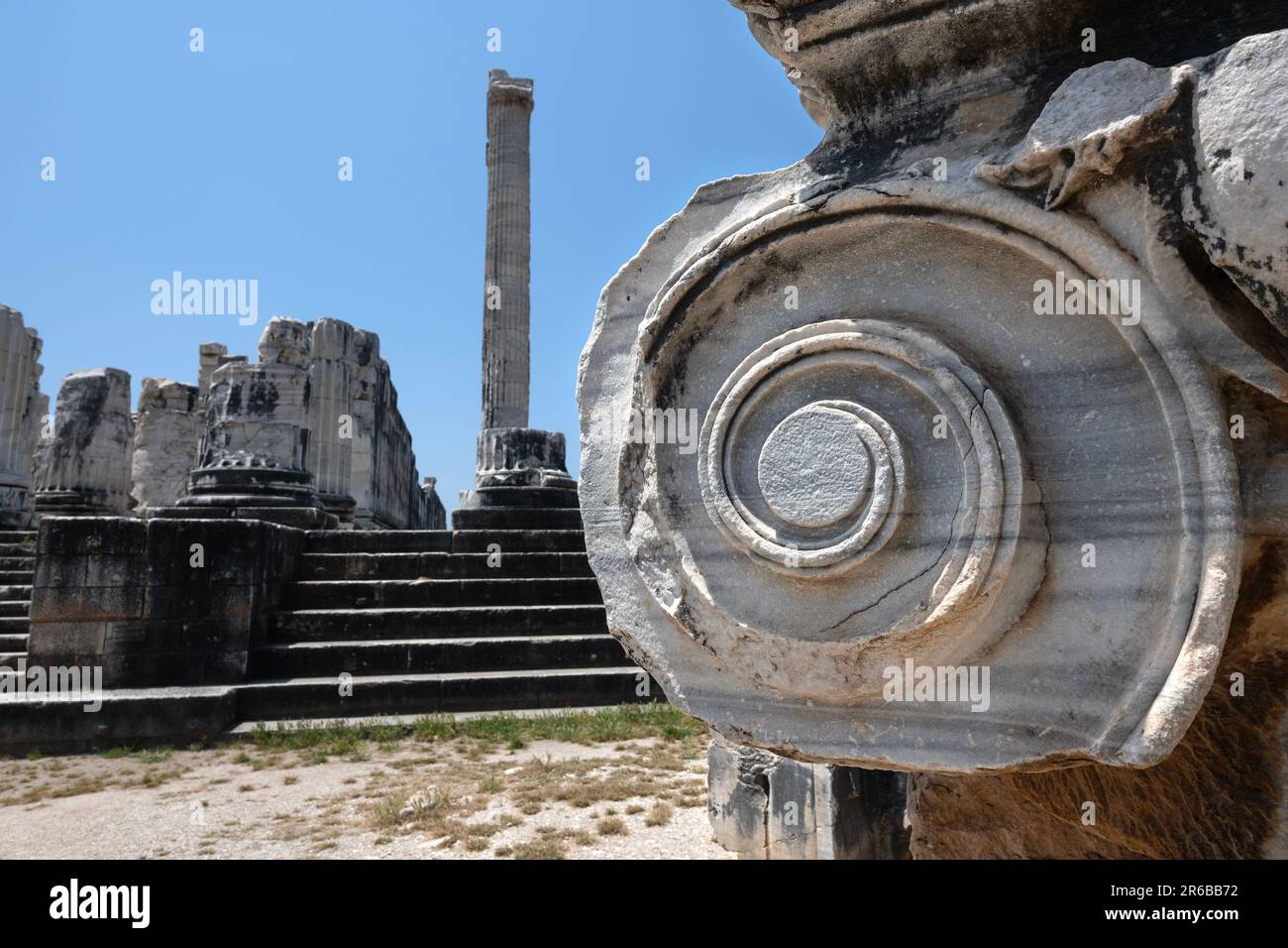 The Temple of Apollo in Didim, located 18 kilometers south of Miletus ...