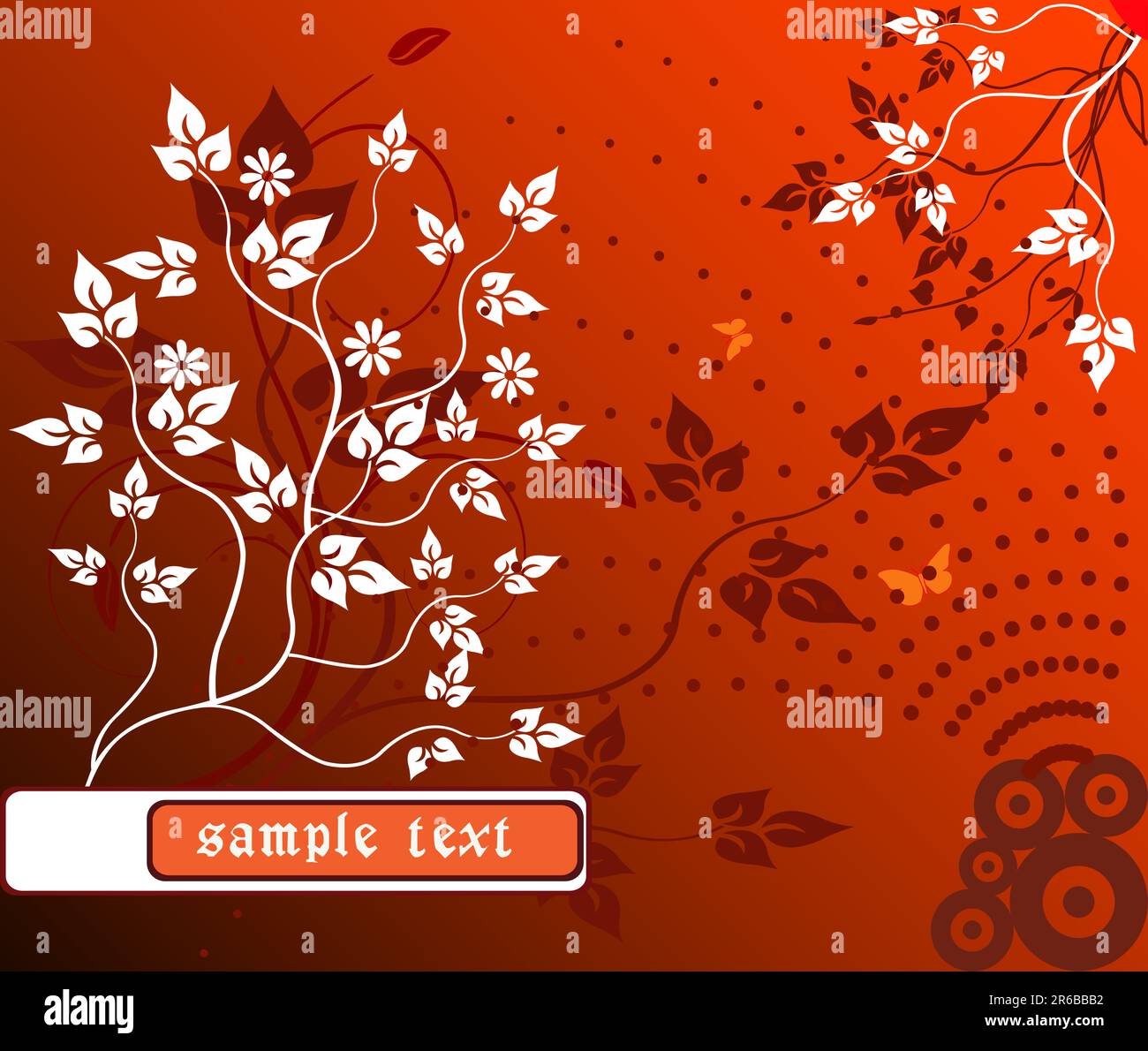 Abstract art floral design background vector illustration Stock Vector Image & Art - Alamy