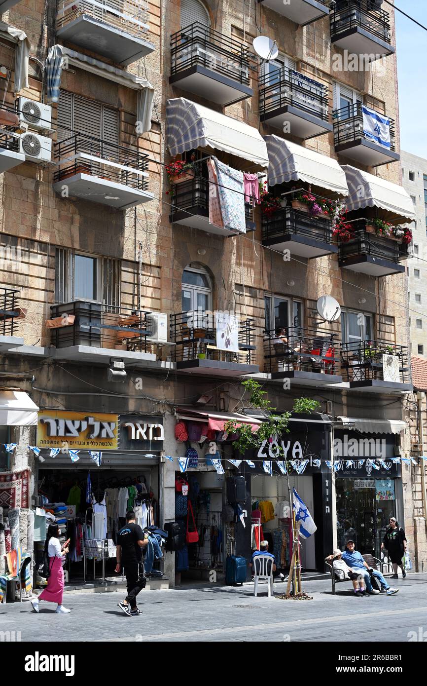 Jaffa Street, Jerusalem, Israel Stock Photo - Alamy