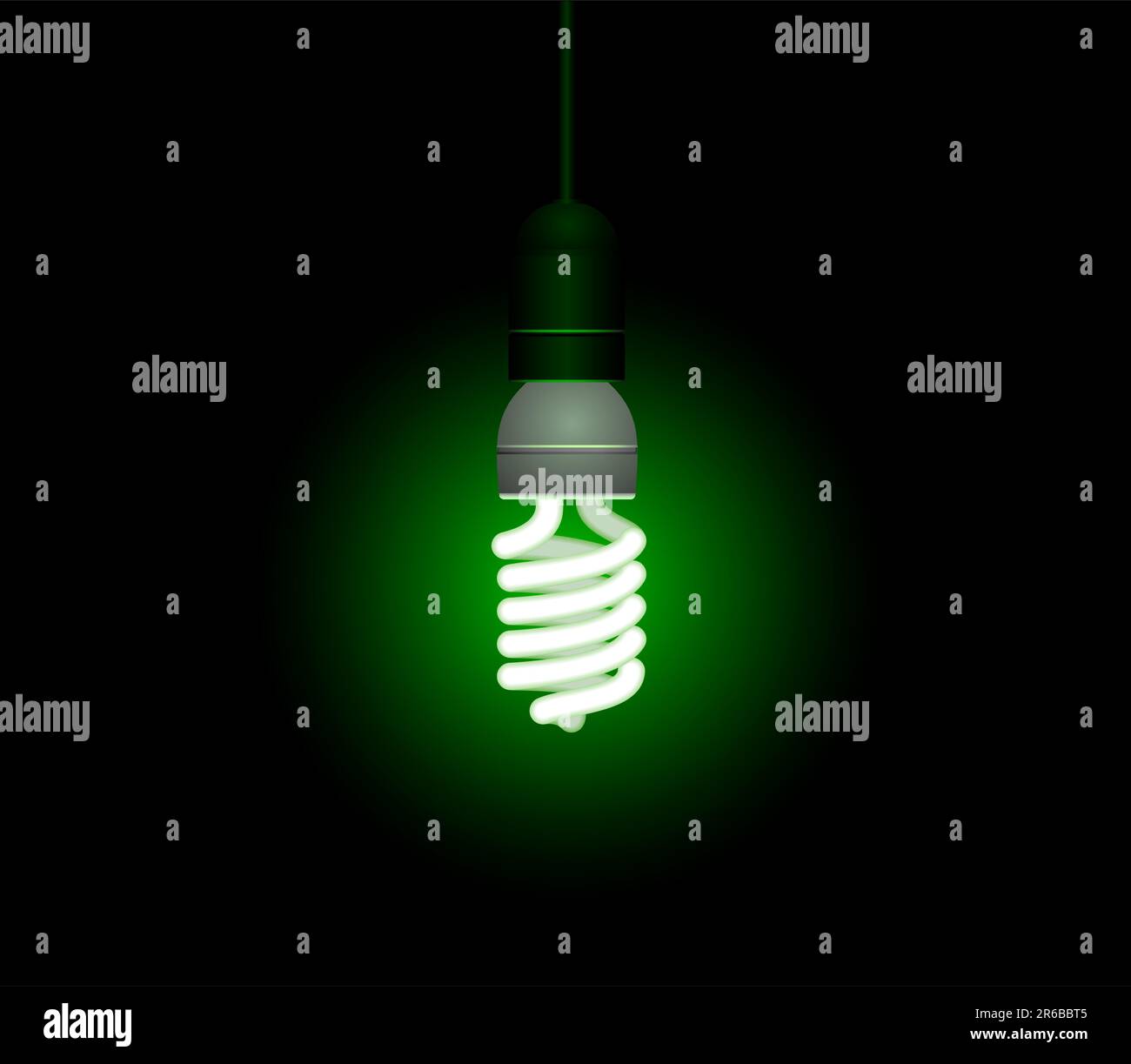 Energy saving fluorescent light bulb - editable vector Stock Vector ... Energy saving fluorescent light bulb - editable vector Stock Vector ...