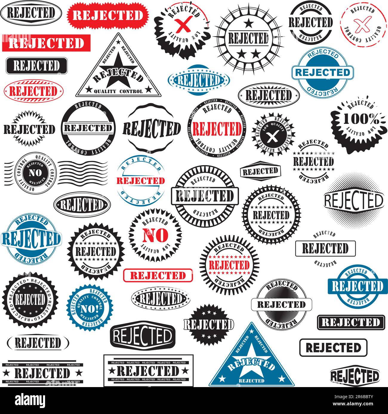 Quality control rejected Stock Vector Images - Alamy