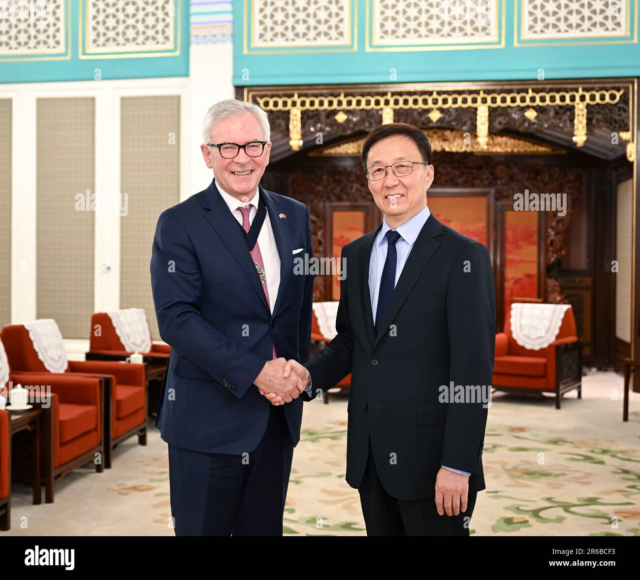 Beijing, China. 8th June, 2023. Chinese Vice President Han Zheng meets ...