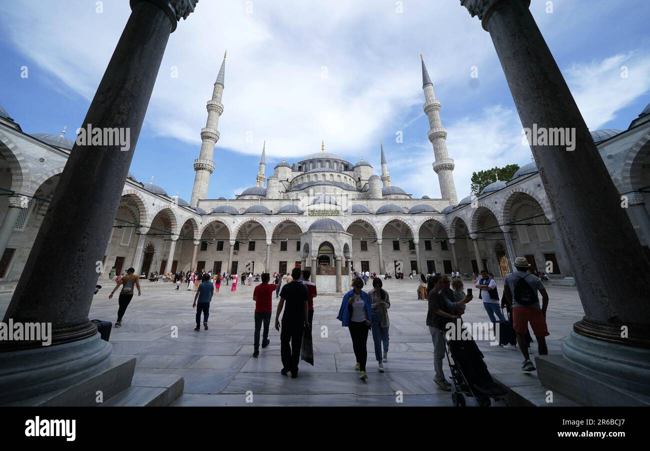 A general view of the Blue Mosque ahead of Saturday's UEFA Champions ...