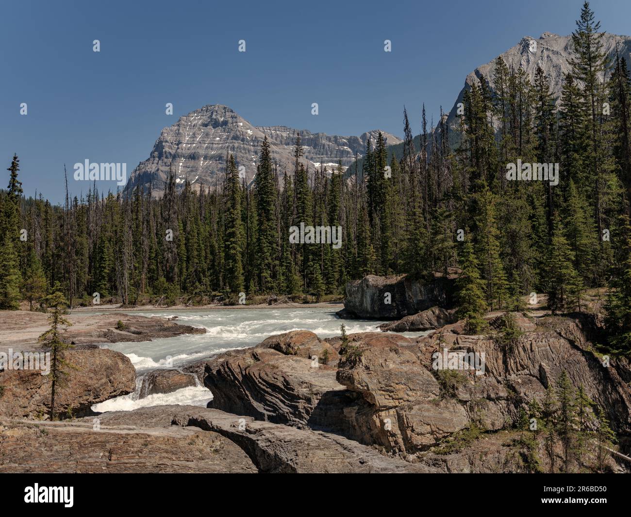 The Kicking Horse River in Yoho National Park, British Columbia, Canada ...