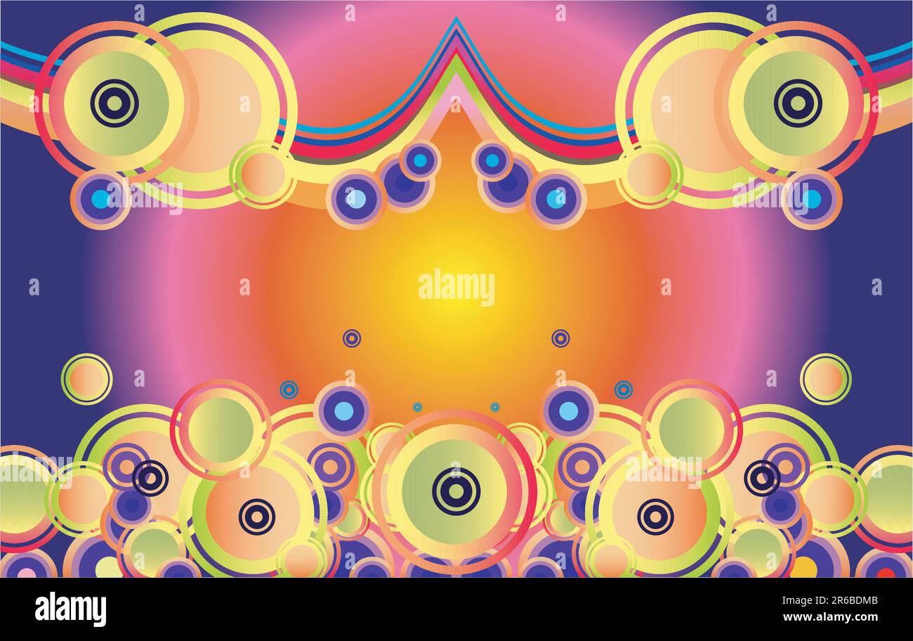 Abstract composition colorful circles computer hi-res stock photography ...
