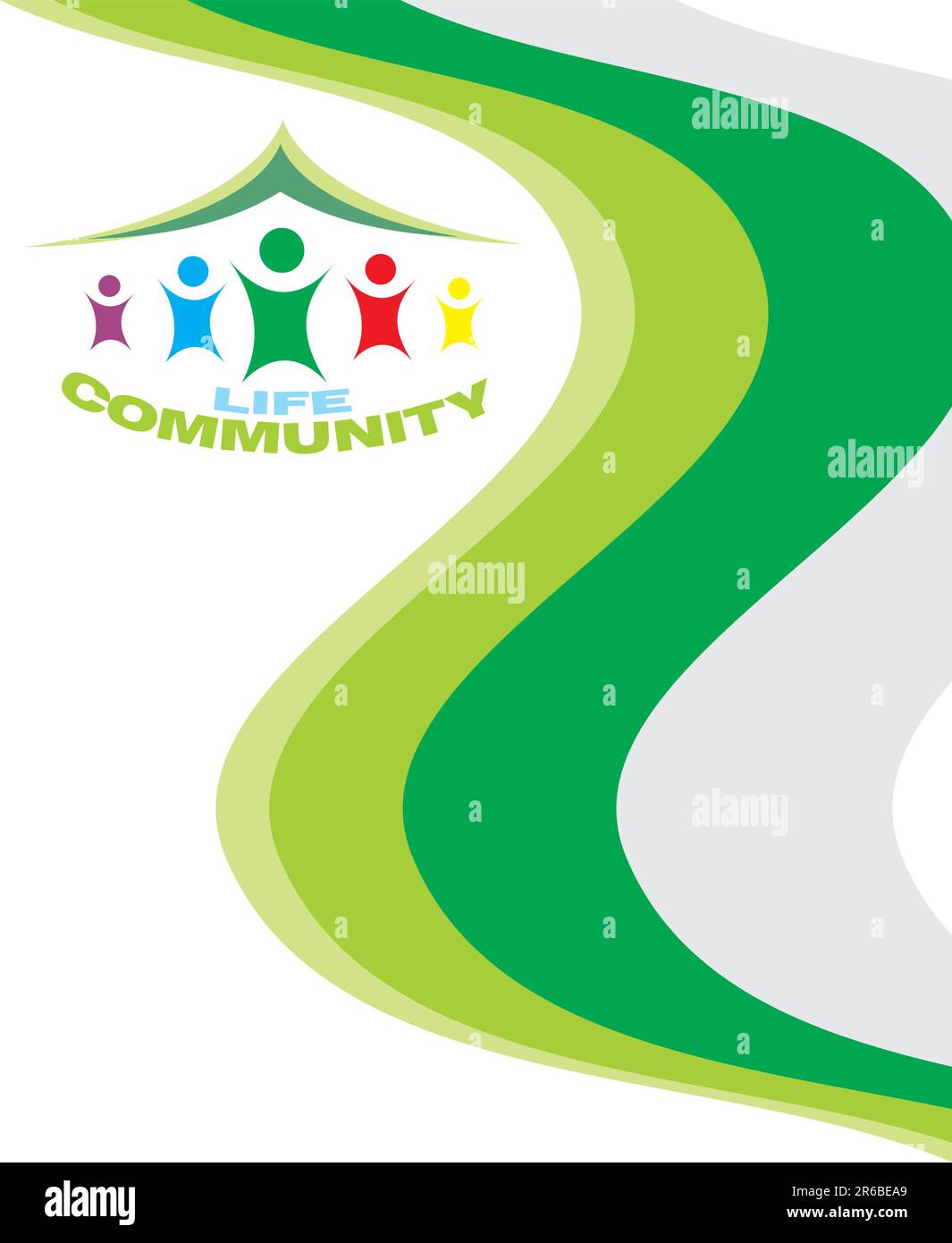 Life community card template for multiple use Stock Vector Image & Art ...