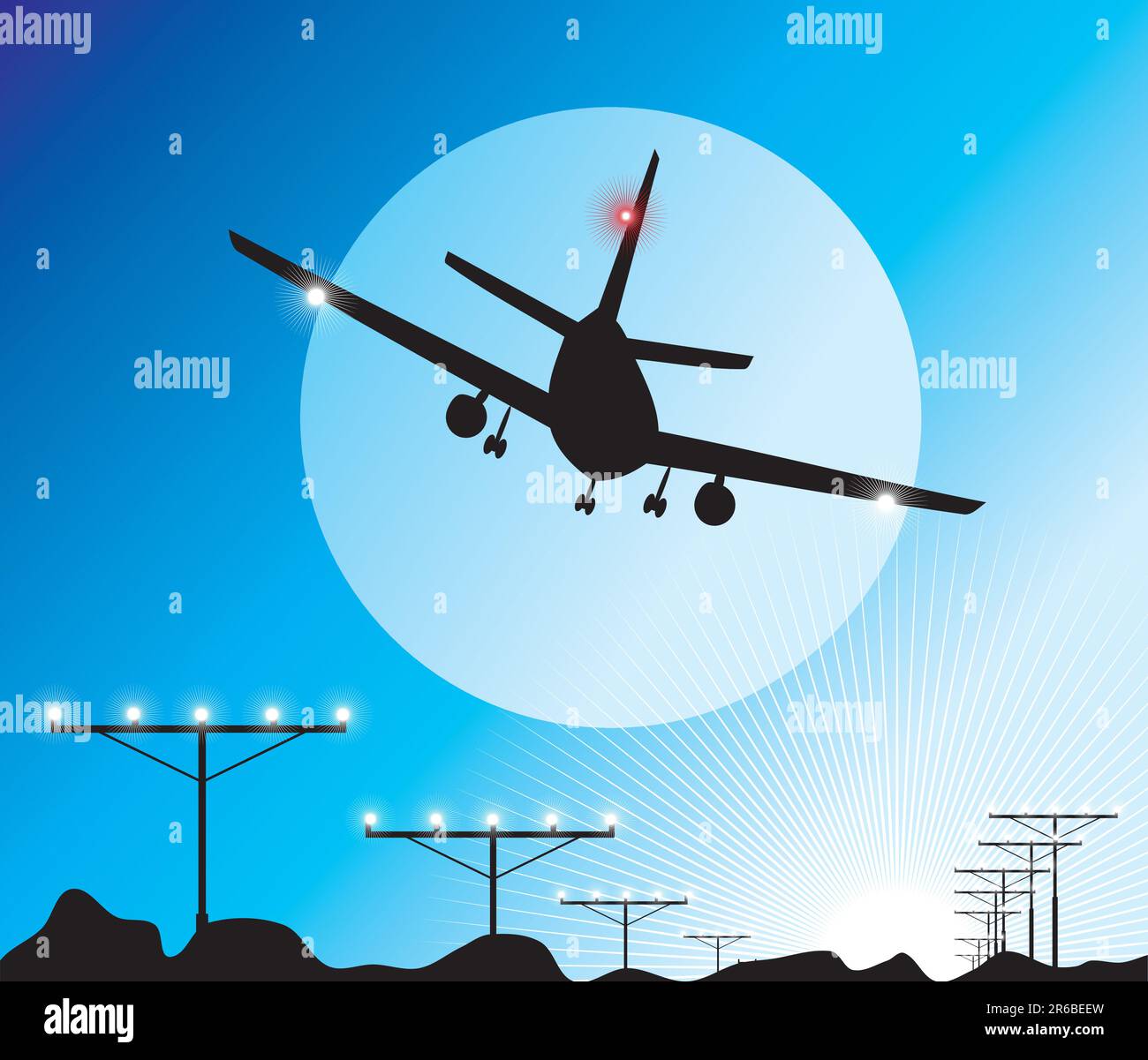 Aeroplane landing gear Stock Vector Images - Alamy