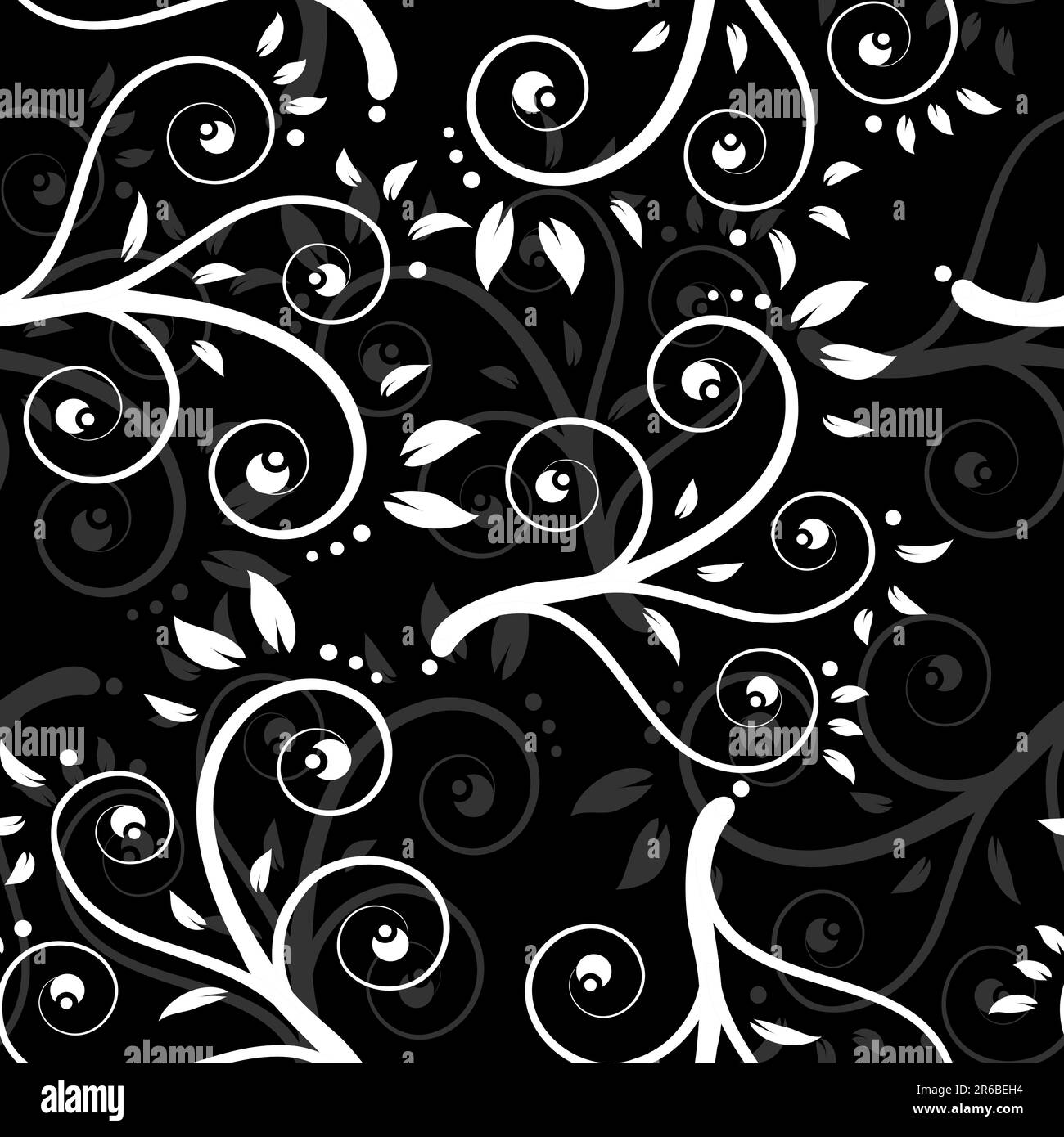 Floral island painting Stock Vector Images - Alamy