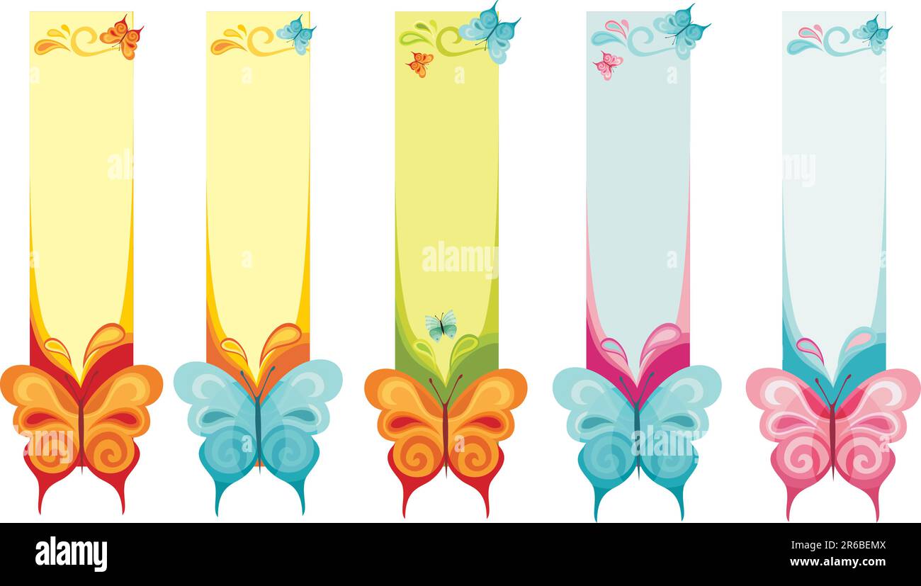 Set modern art banners Cut Out Stock Images & Pictures - Alamy