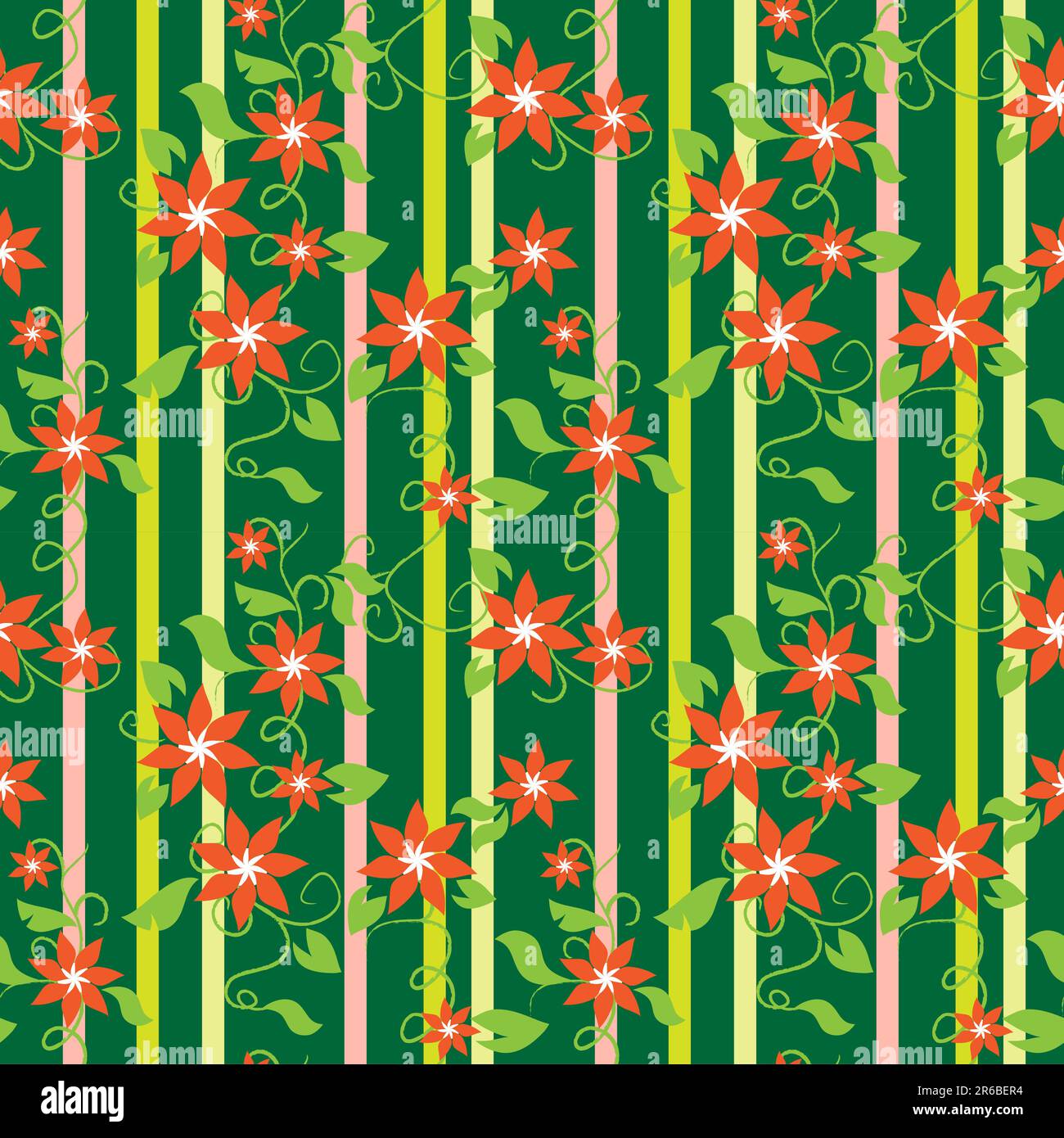 Floral wallpaper, seamless Stock Vector Image & Art - Alamy