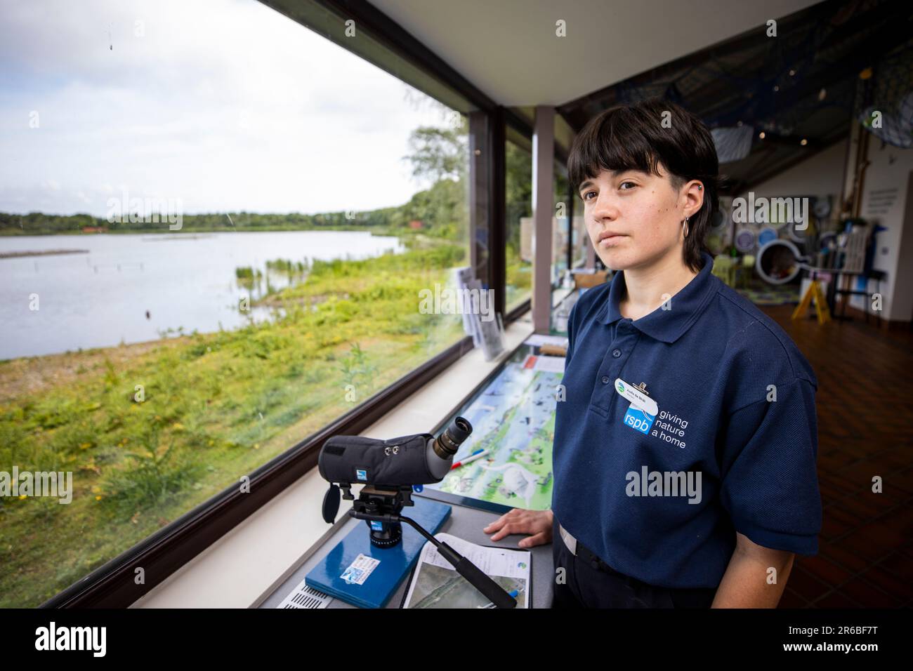 Aoife de Bhal, warden at RSPB Belfast's Window On Wildlife reserve in ...