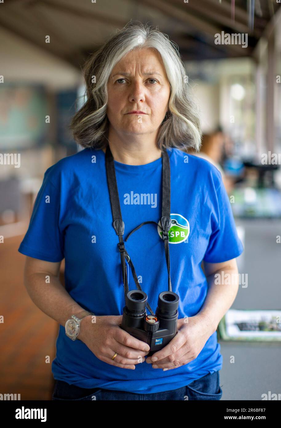 Anne-Marie McDevitt, RSPB NI Head of Species, at RSPB Belfast's Window ...
