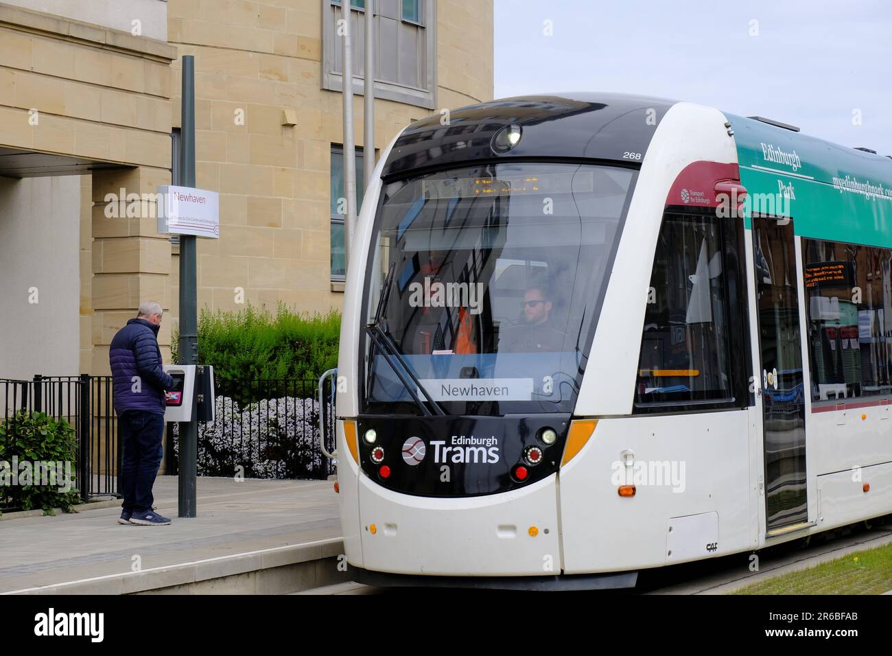 Edinburgh, Scotland, UK. 8th Jun 2023. The tram extension to Newhaven finally opens to the ...