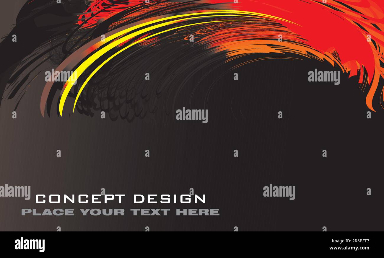 Abstract fire fantasy business background card Stock Vector Image & Art ...