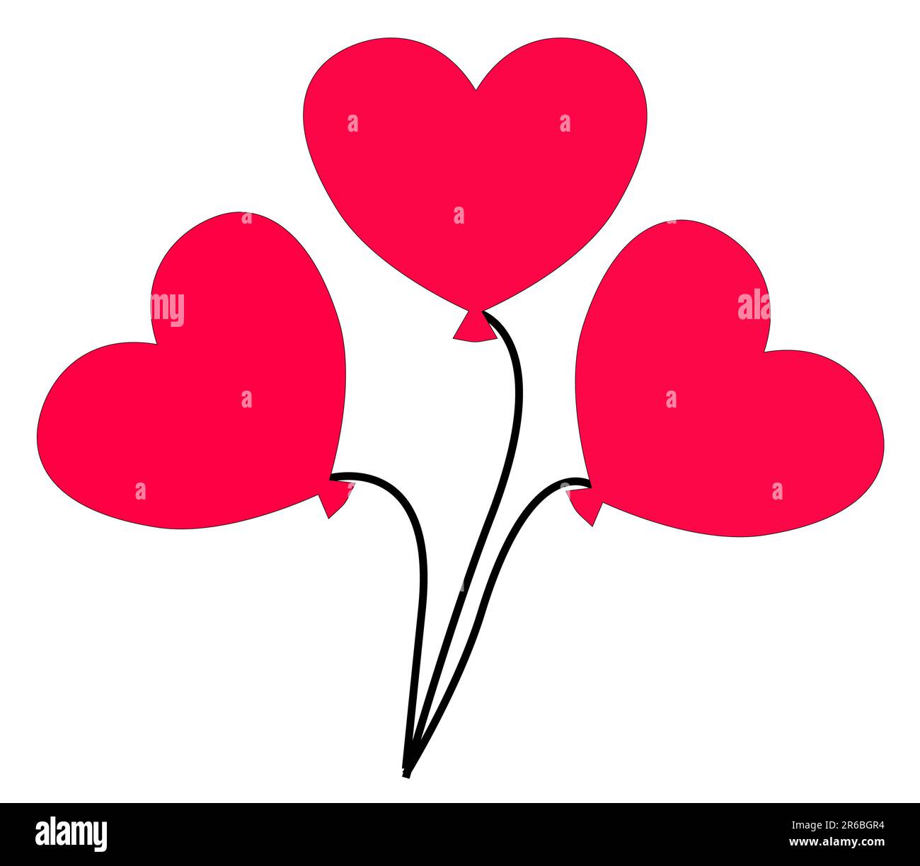 heart baloons icon. Balloon for valentine day sing. birthday party ...