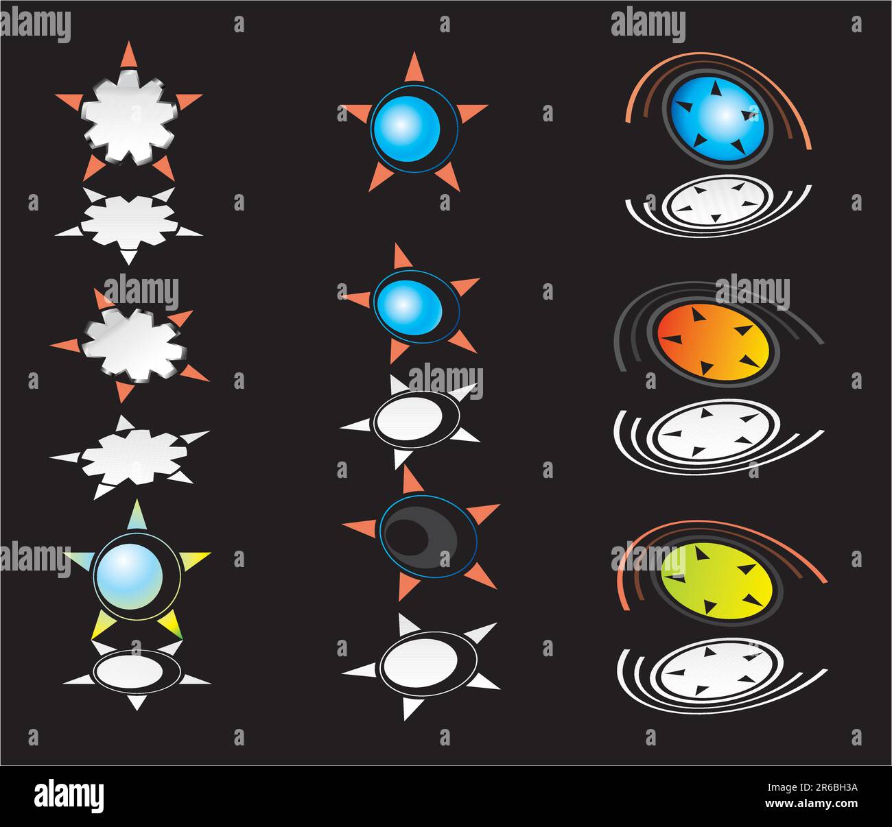 Company identification images symbols set Stock Vector Image & Art - Alamy