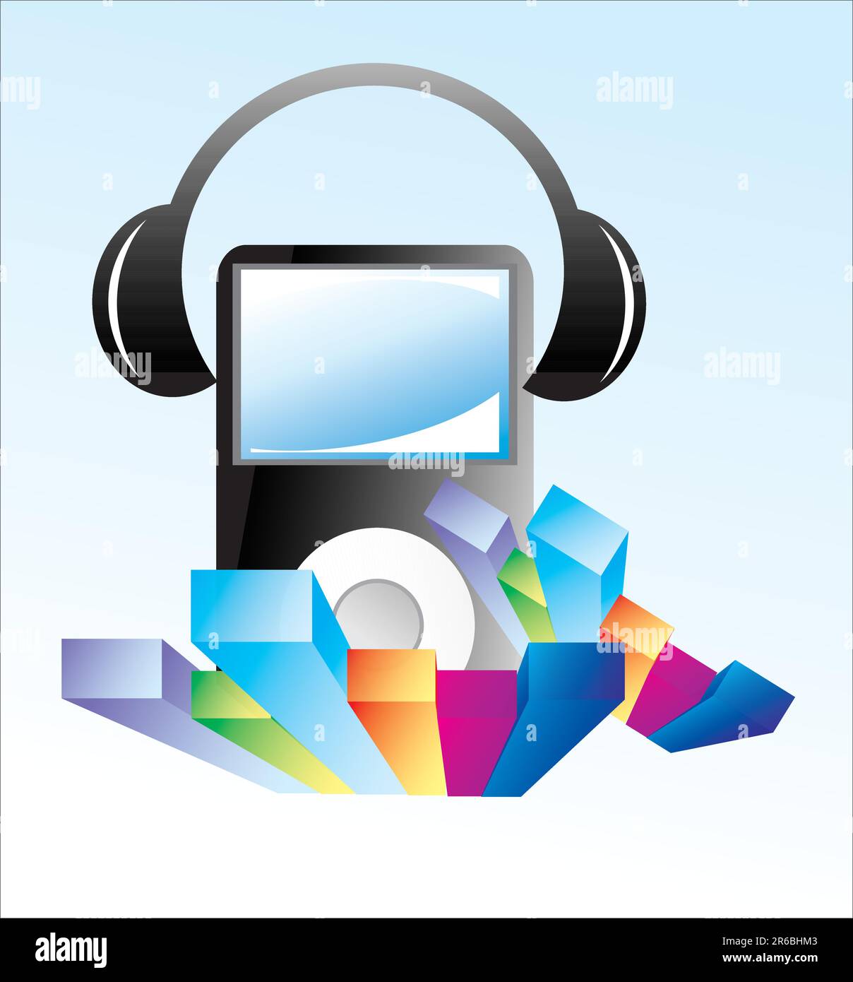 Musical themed Background with a lot of editable design elements Stock ...