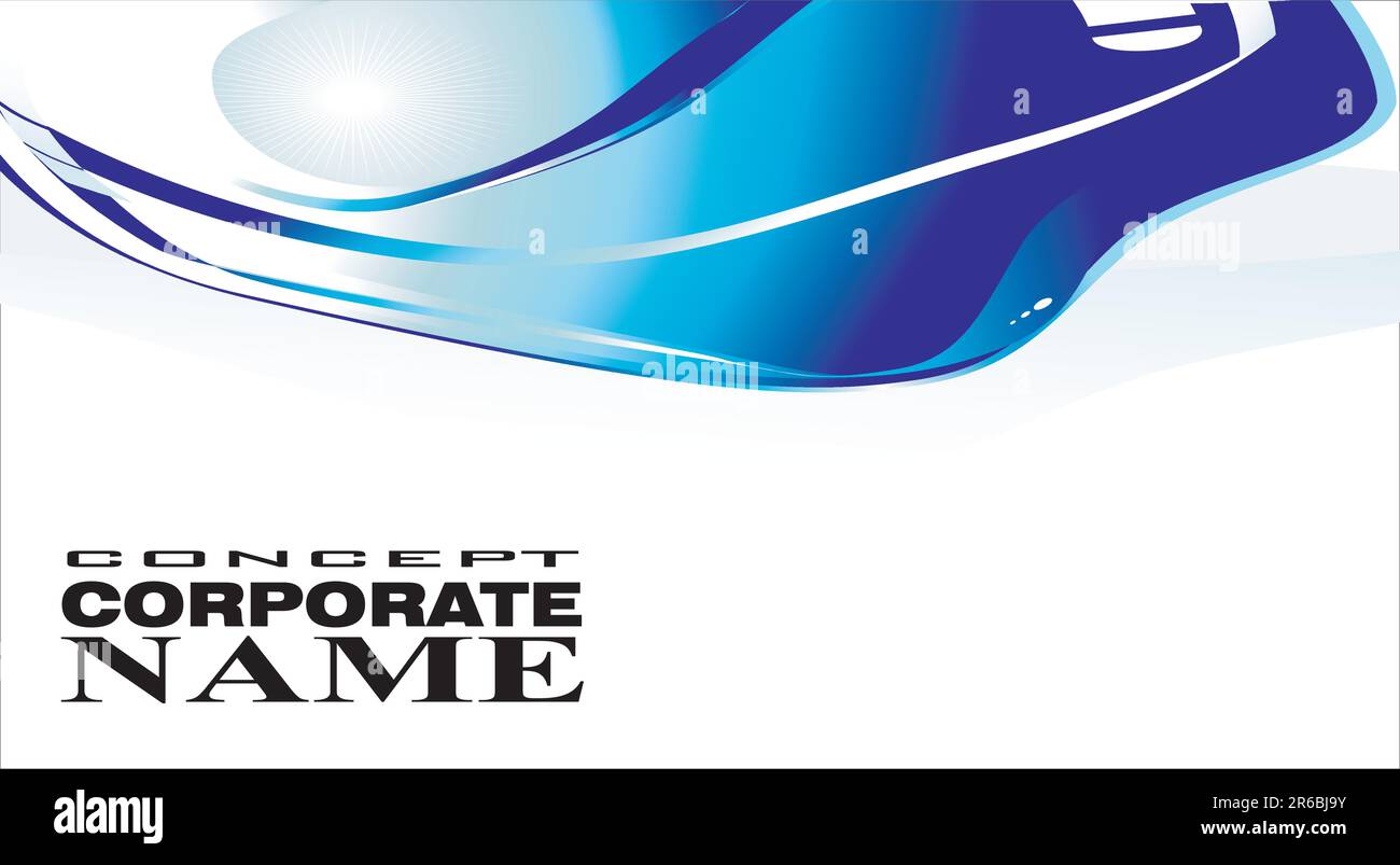 Blue business card background with abstract shapes Stock Vector Image ...