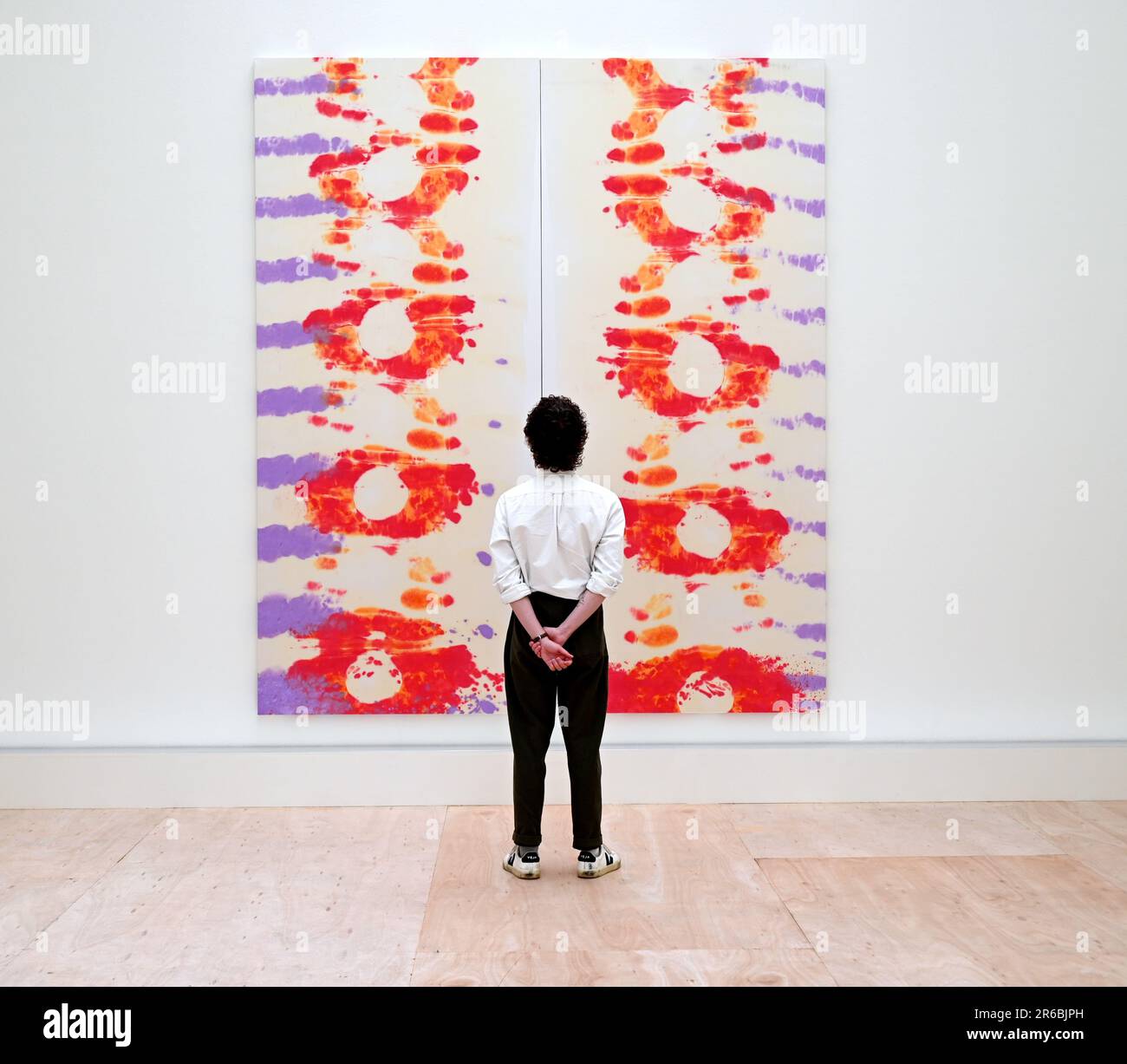 Artworks on display this year include a huge hanging mobile made from ...