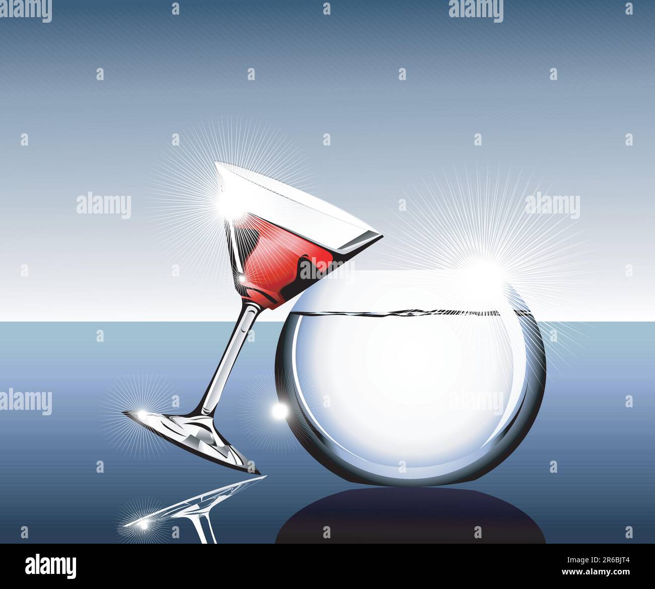Underwater reflection fish Stock Vector Images - Alamy