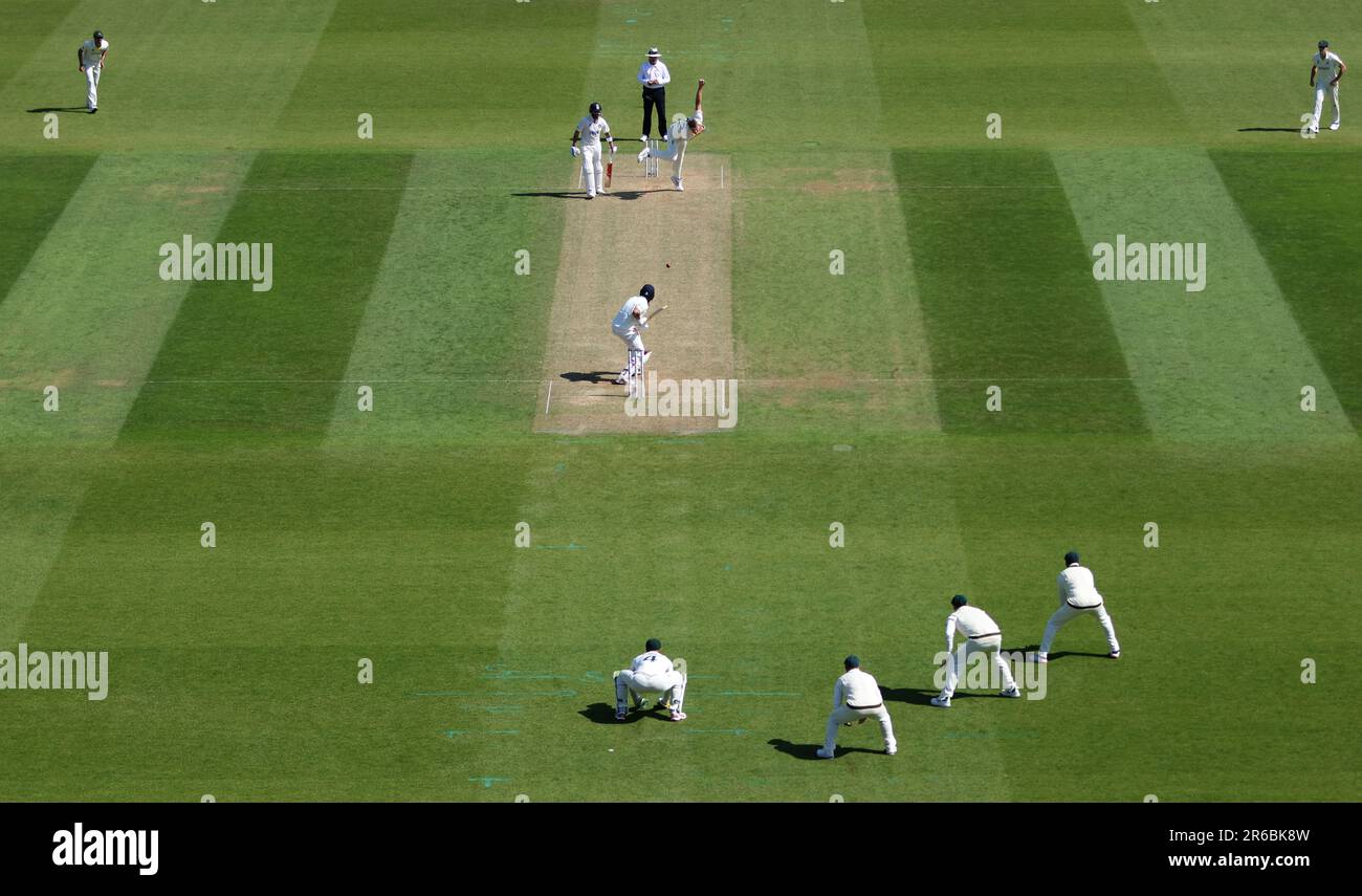 A view of the game from the stands during day two of the ICC World Test ...
