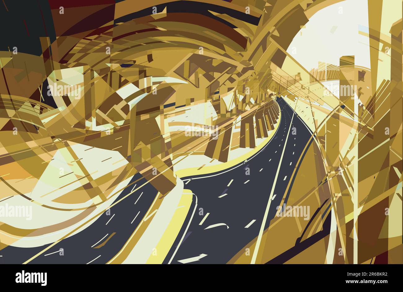 Architecture highway construction Stock Vector Images - Alamy