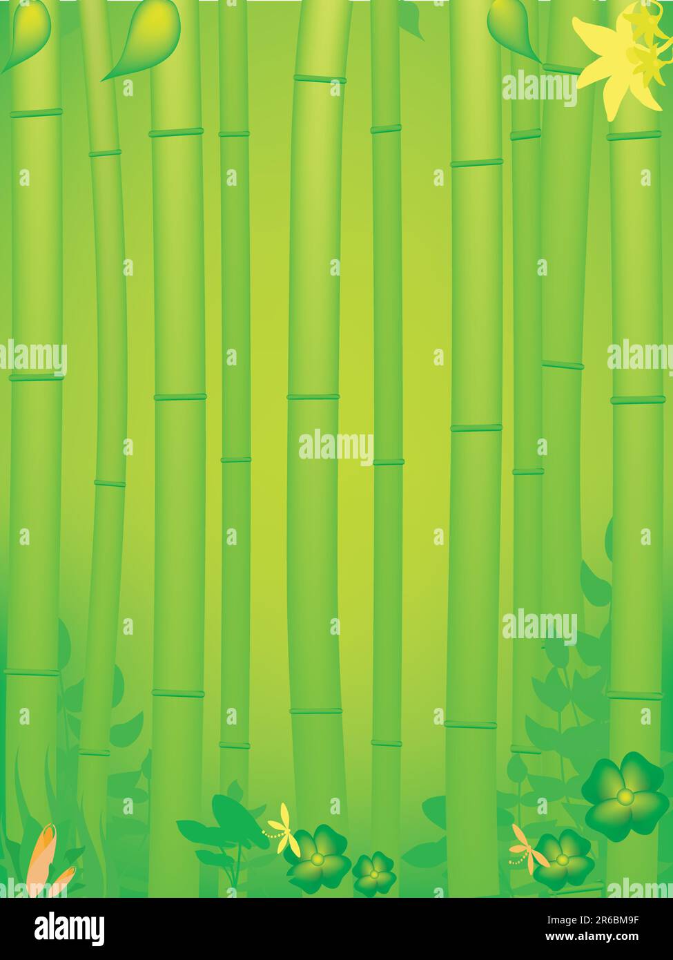 Vector illustration of bamboo forest background Stock Vector Image ...