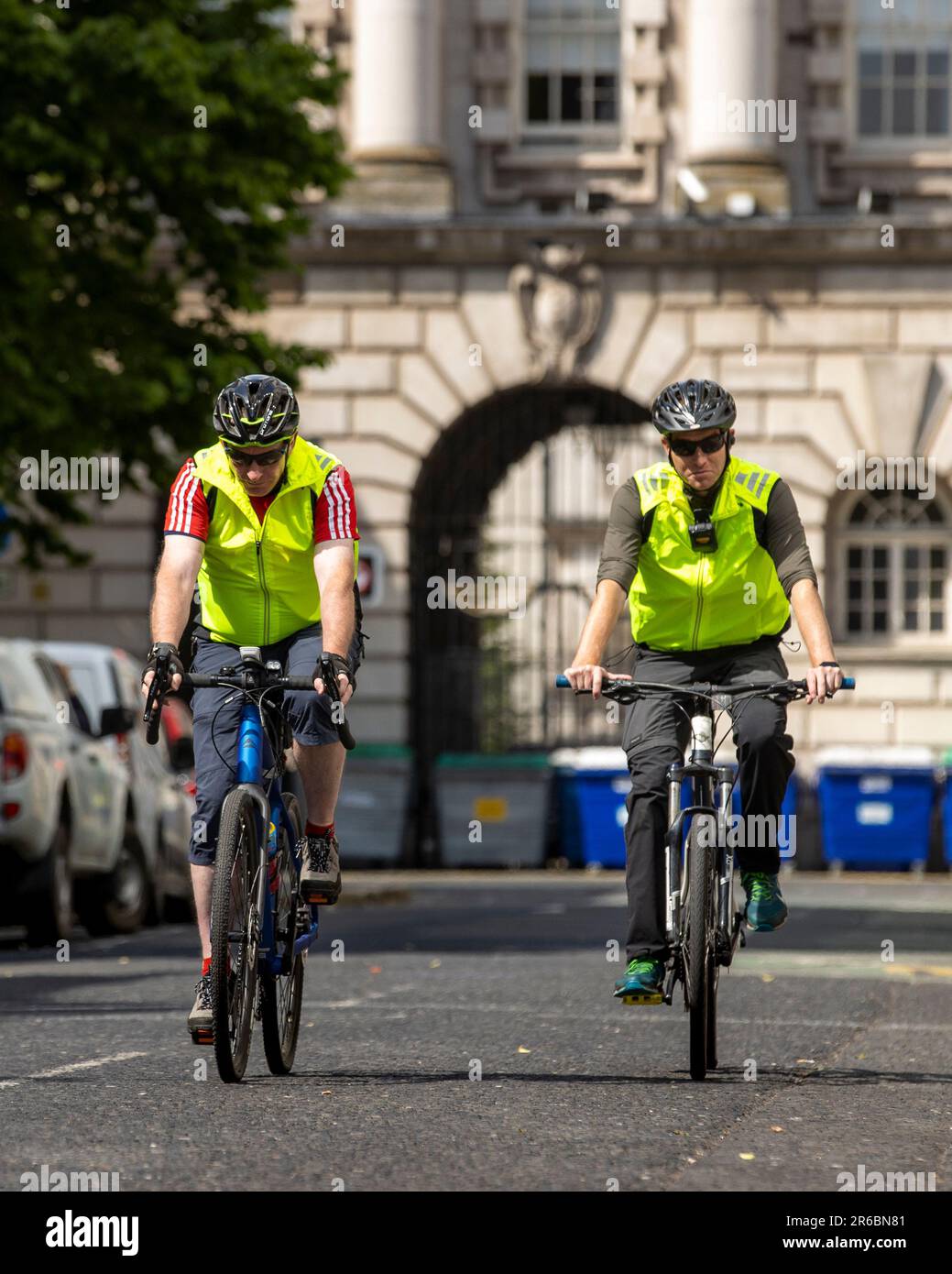 Police officers in Belfast on unmarked bicycles, as officers across ...