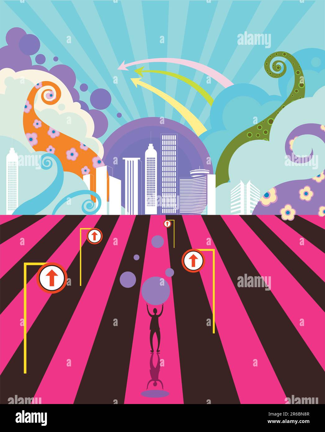 City and person Stock Vector Images - Alamy