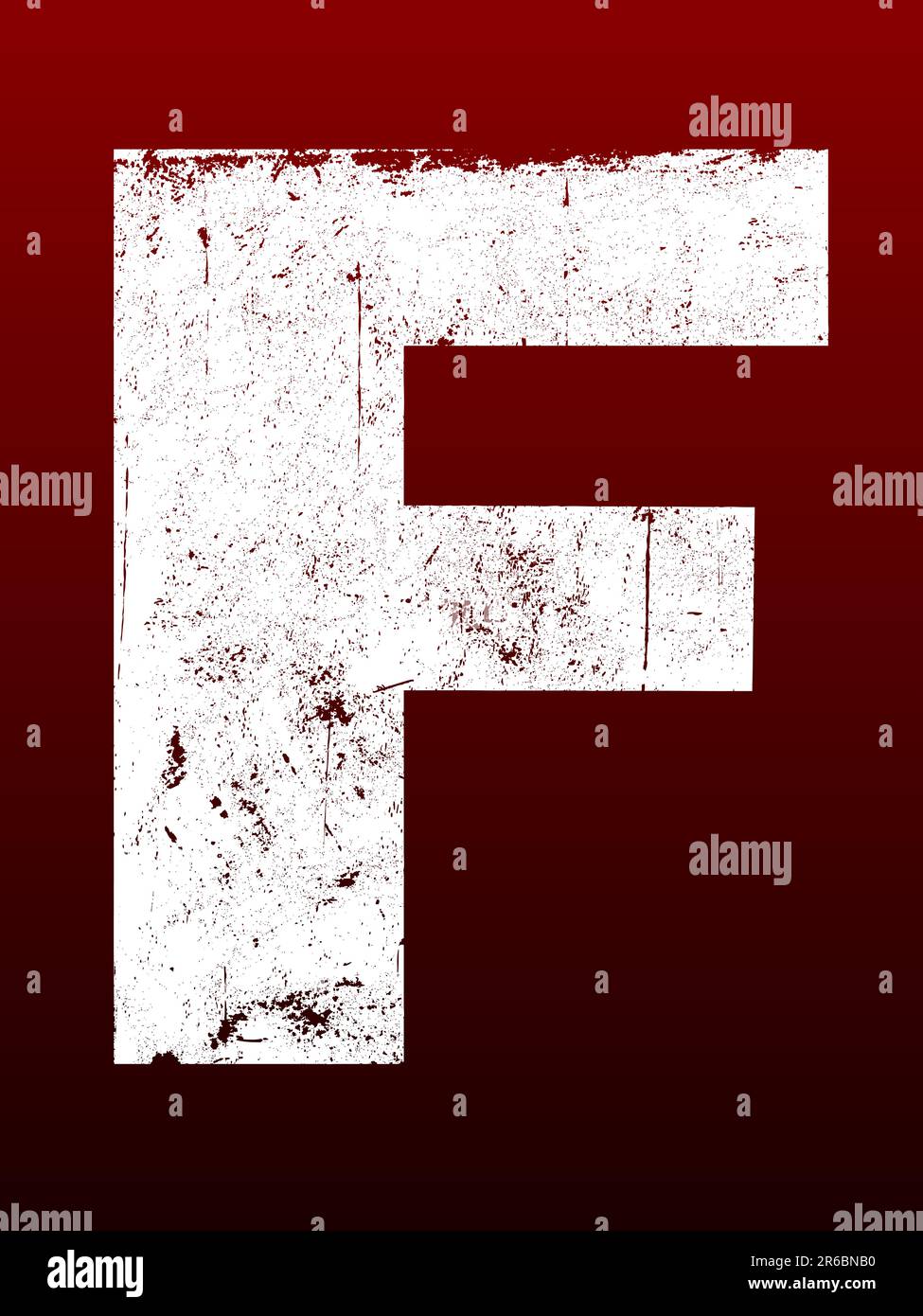 Fat Grunged Letters F (Highly Detailed grunge Letter Stock Vector Image ...