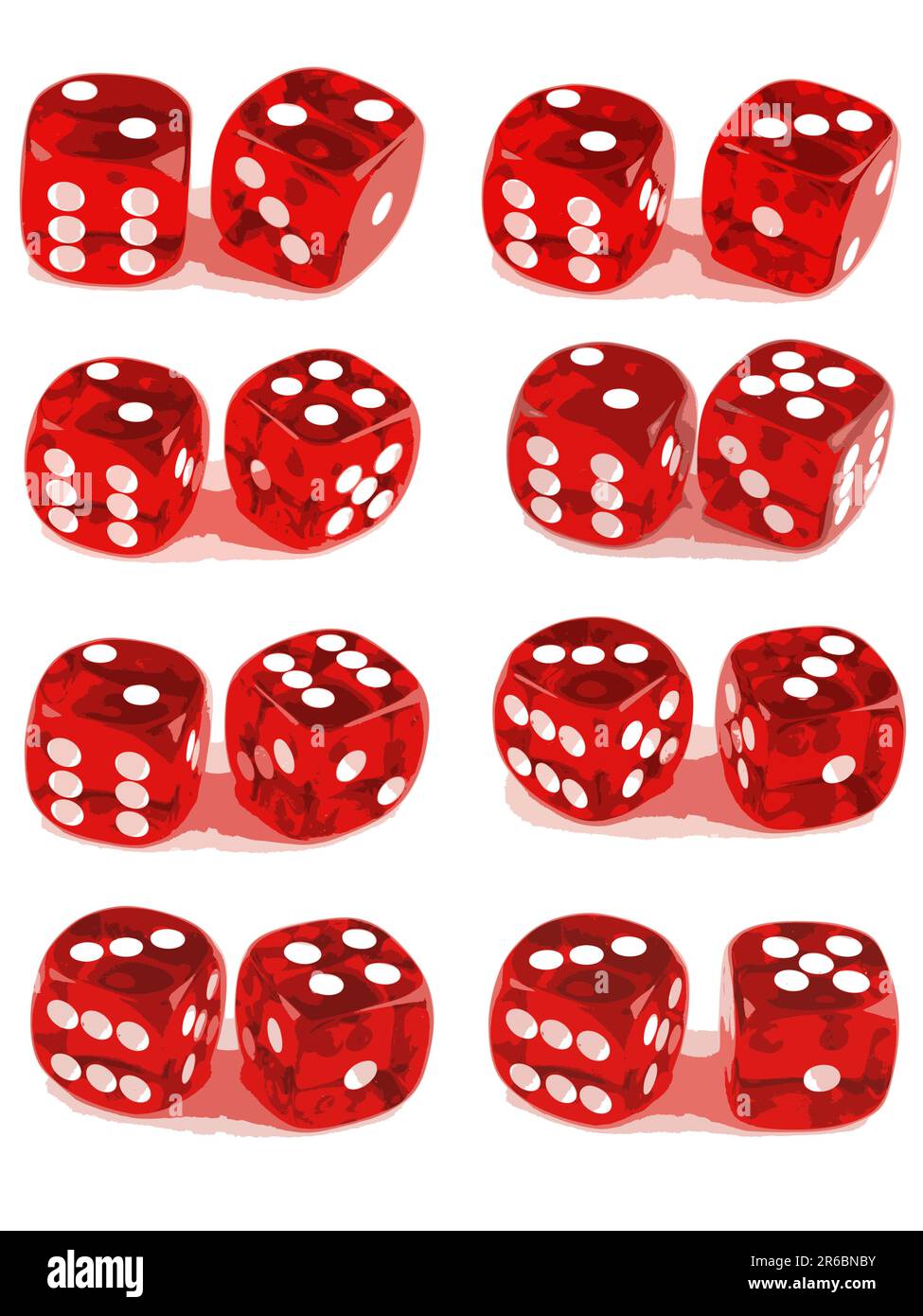Dice number 2 Cut Out Stock Images & Pictures - Alamy