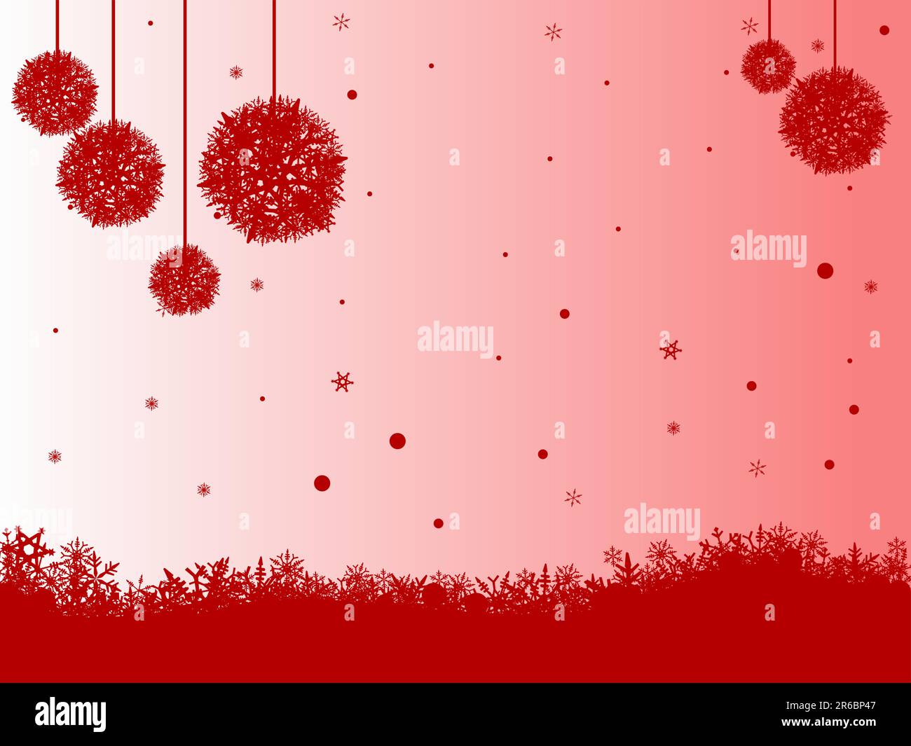 Christmas balls on trees Stock Vector Images - Alamy