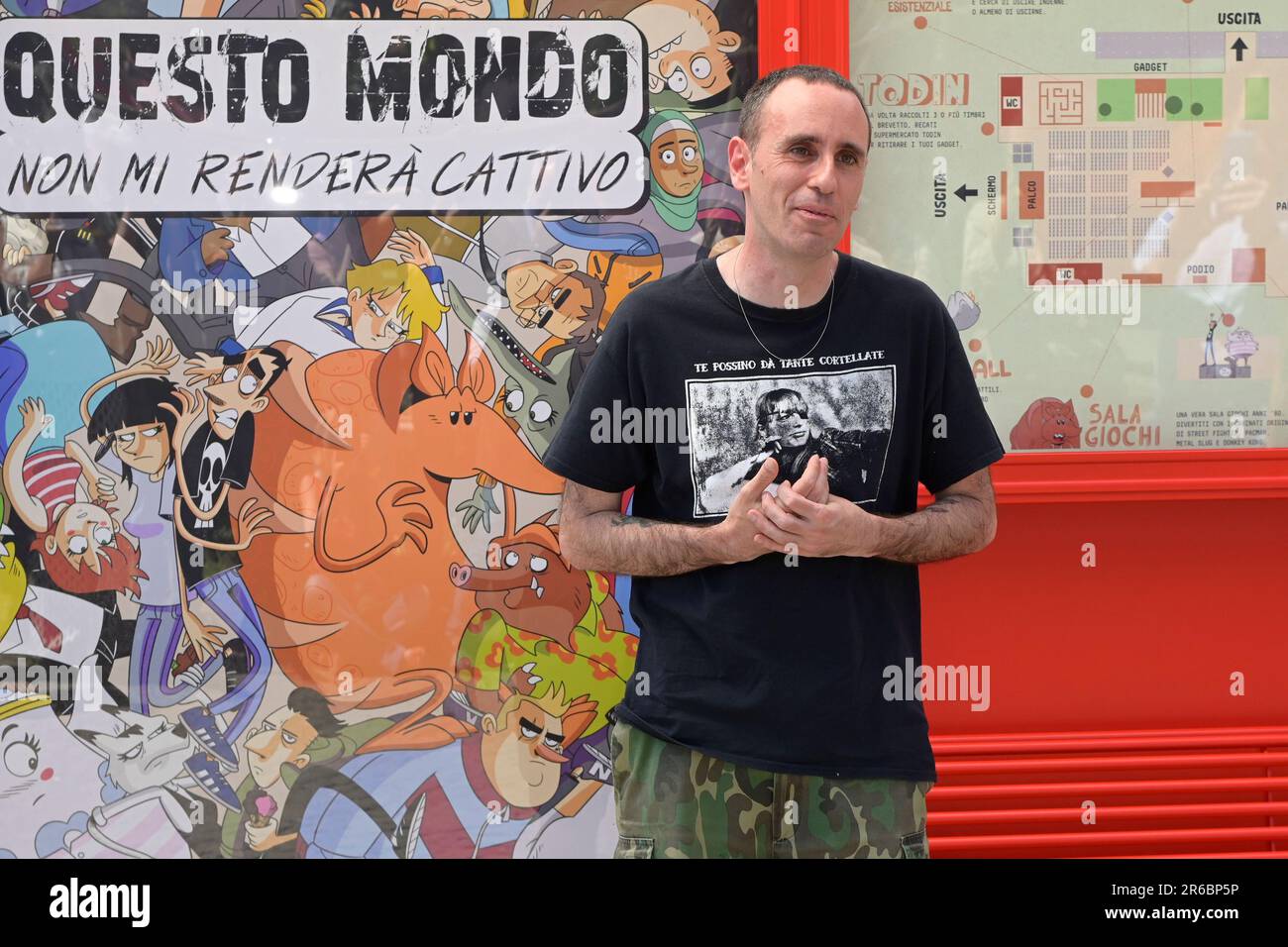 Rome, Italy. 08th June, 2023. Michele Rech (Zerocalcare) attends the photocall of new animated ...