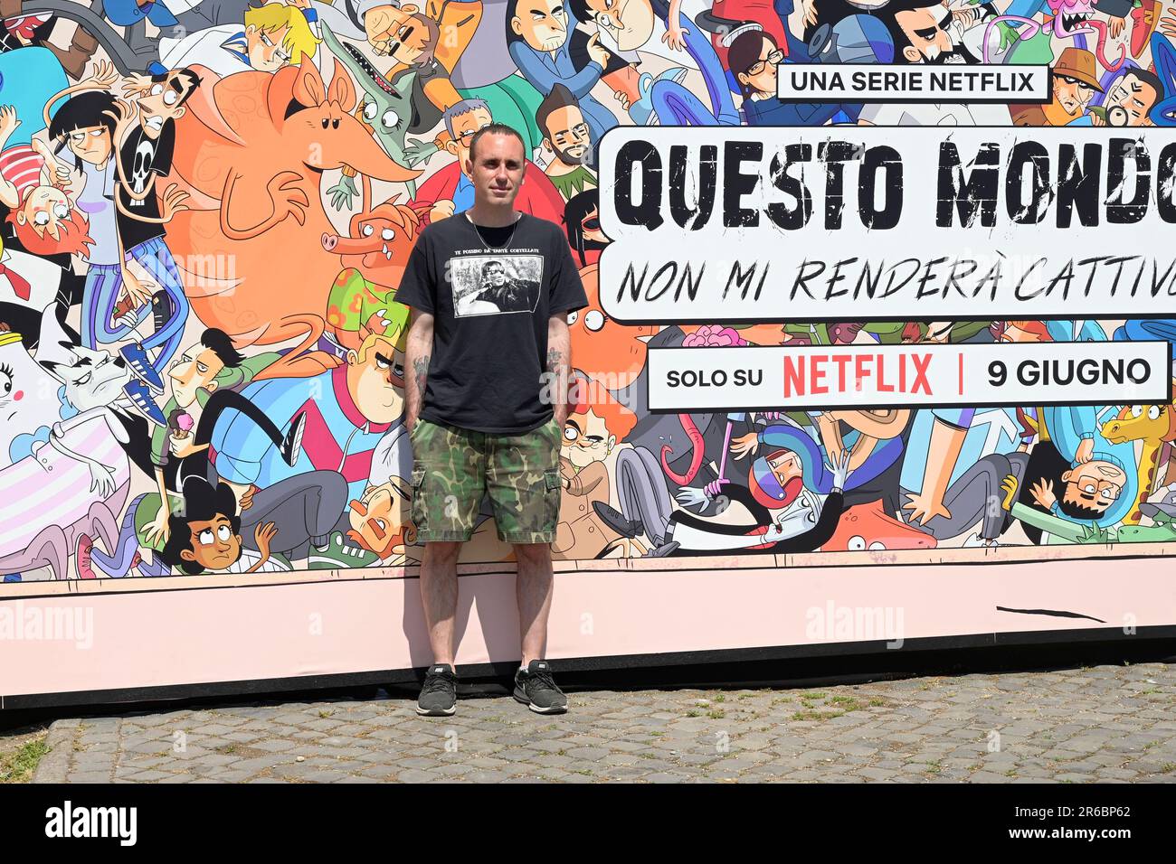 Rome, Italy. 08th June, 2023. Michele Rech (Zerocalcare) attends the photocall of new animated ...