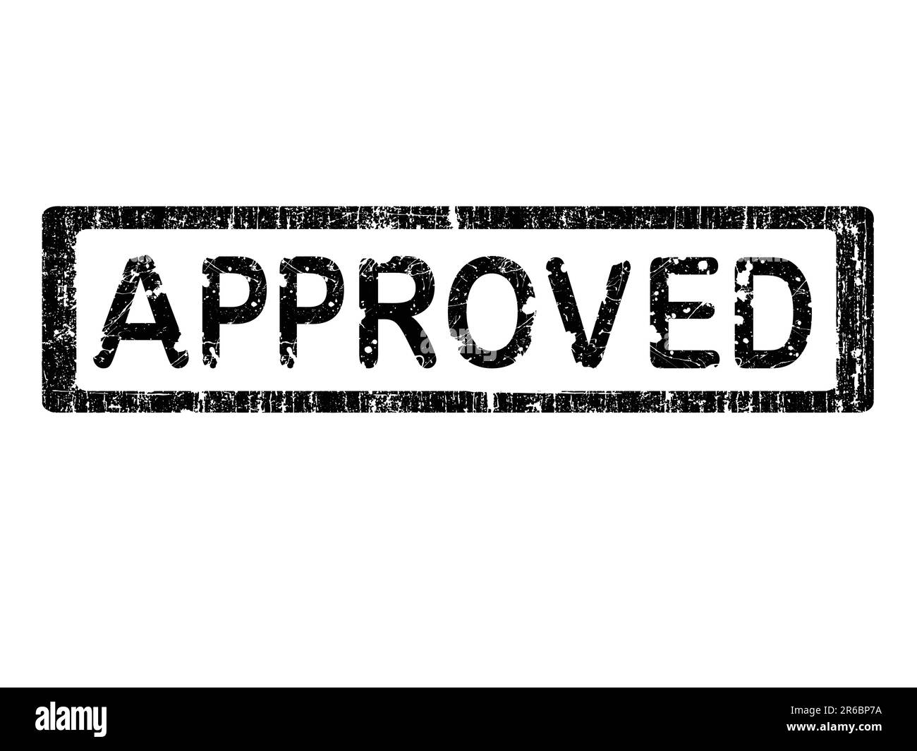 Approved letter clipart Black and White Stock Photos & Images - Alamy