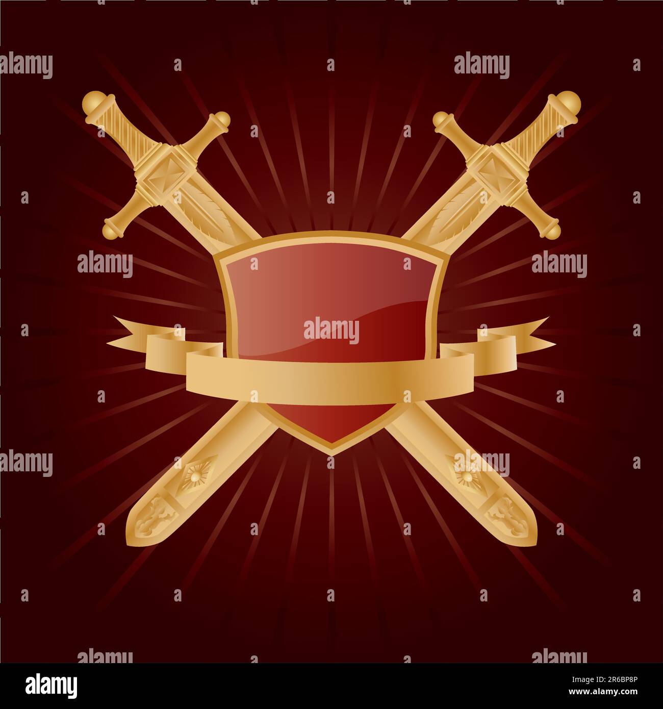 Vector heraldic pattern on dark red background Stock Vector Image & Art ...