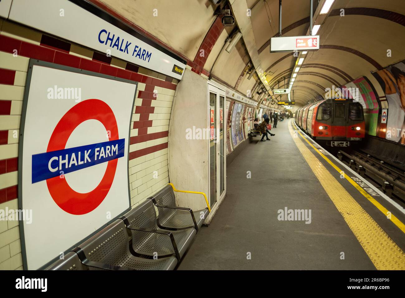 LONDON- MARCH 21, 2023: Chalk Farm Underground Station, a Northern Line ...
