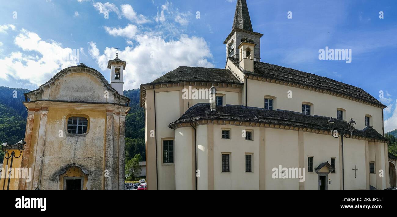 Beautiful church in Malesco, in Vigezzo Valley Stock Photo - Alamy