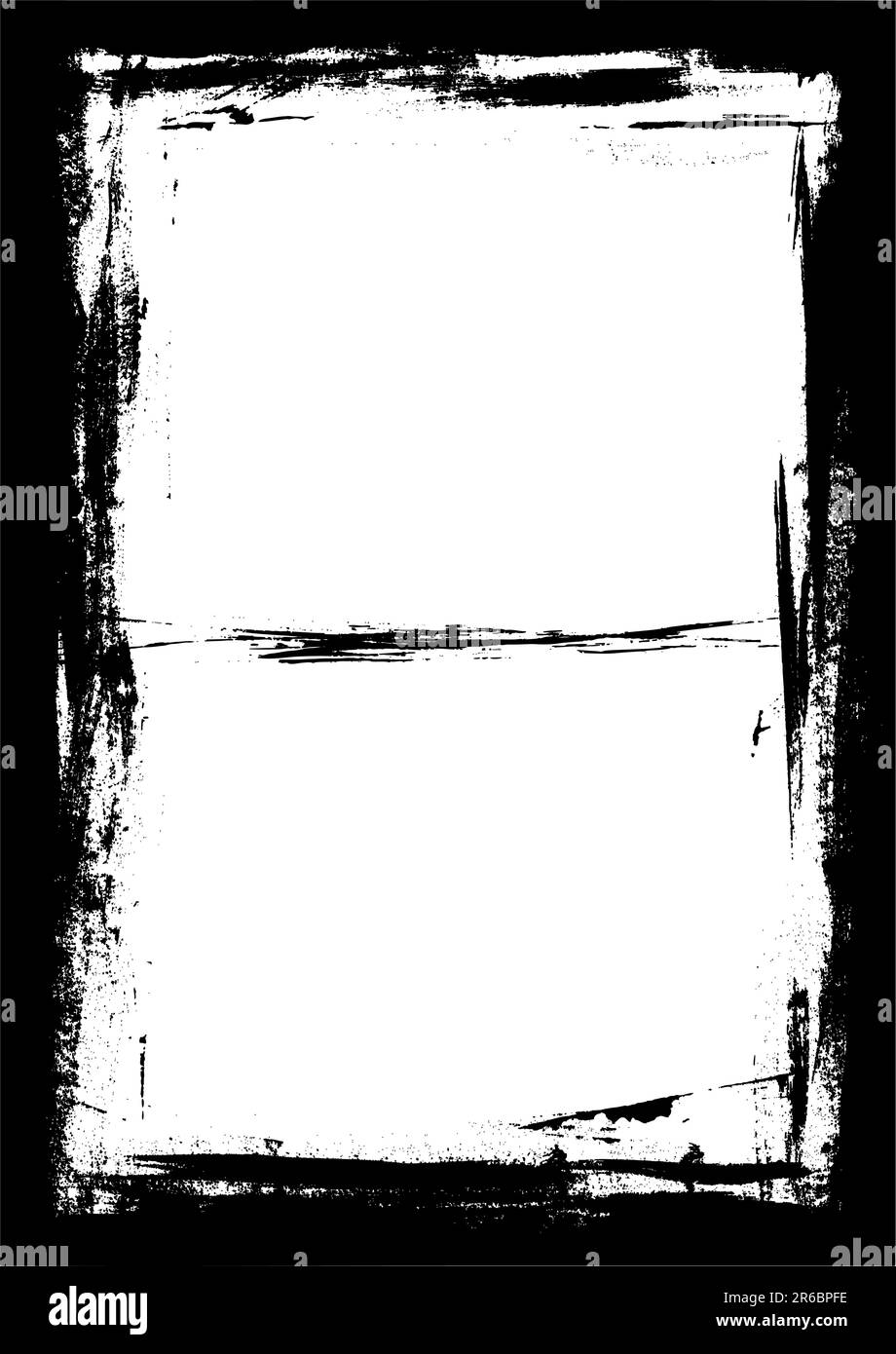 Vector Border of paintstrokes - Can be used as a background, Backdrop ...