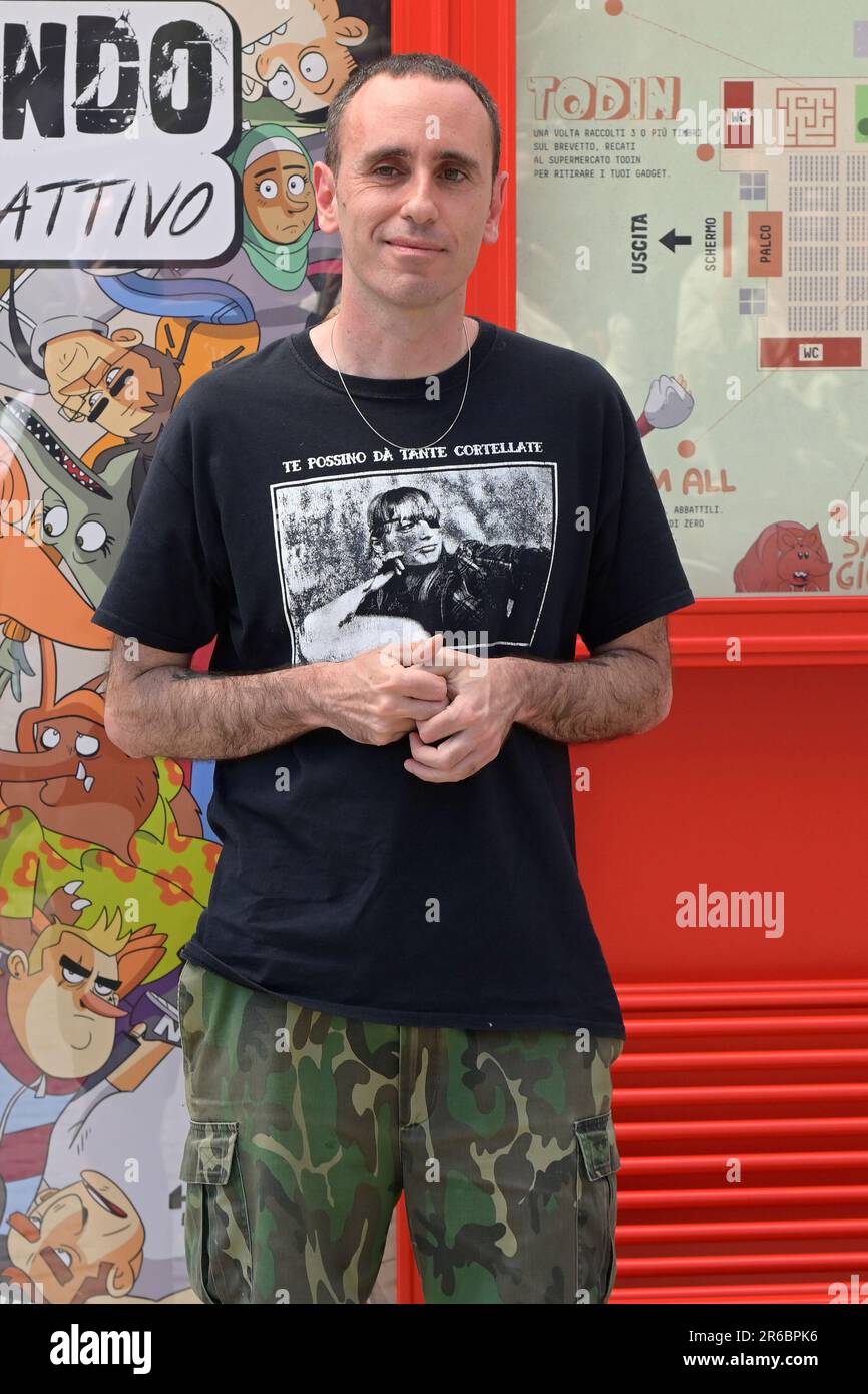 Rome, Italy. 08th June, 2023. Michele Rech (Zerocalcare) attends the photocall of new animated ...